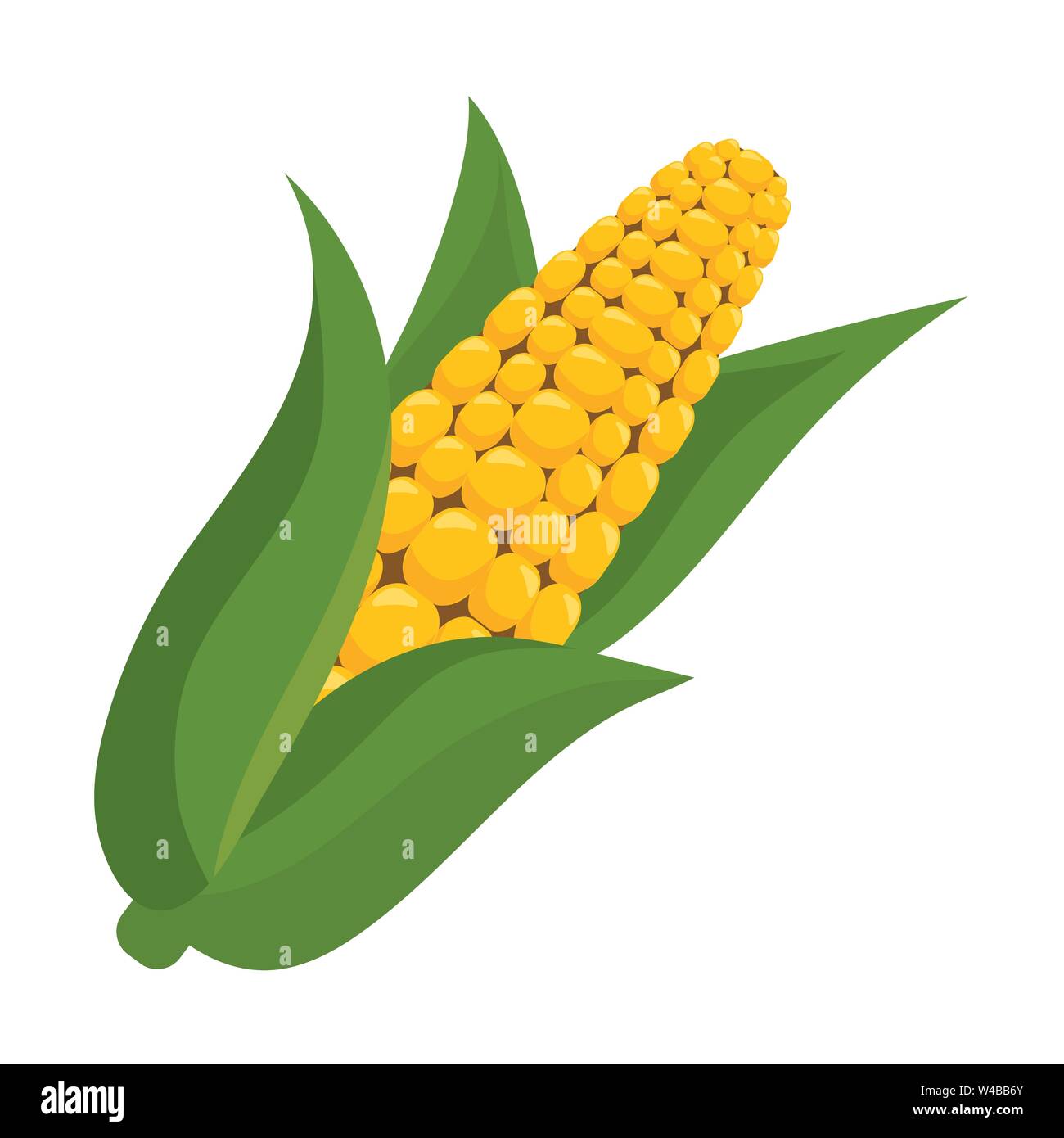 delicious tasty corn cartoon vector illustration graphic design Stock ...