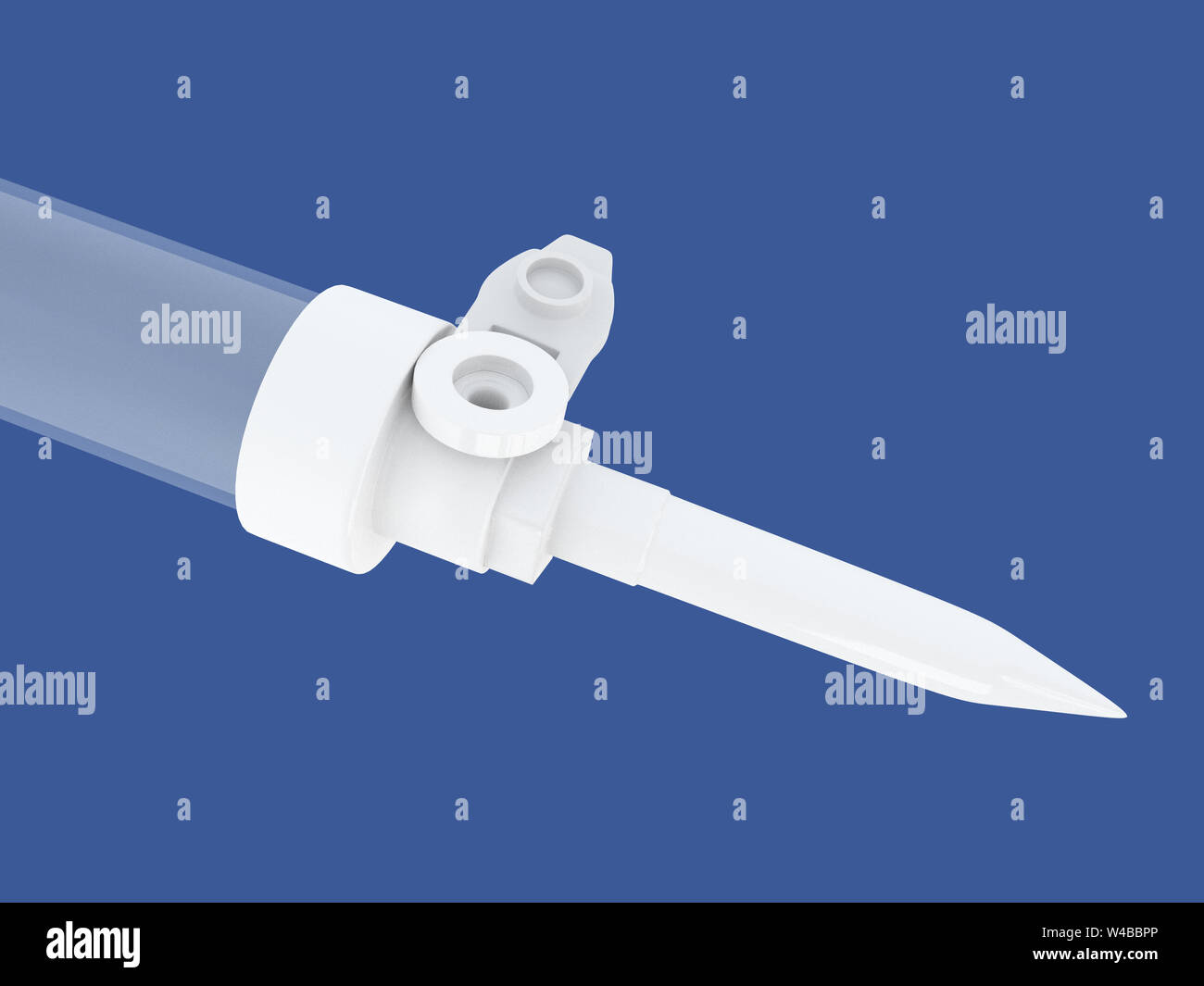 IV air vent spike 3d render illustration on blue background Stock Photo ...