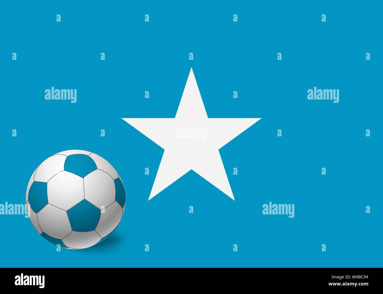 Somalia flag and soccer ball. National football background. Soccer ball ...