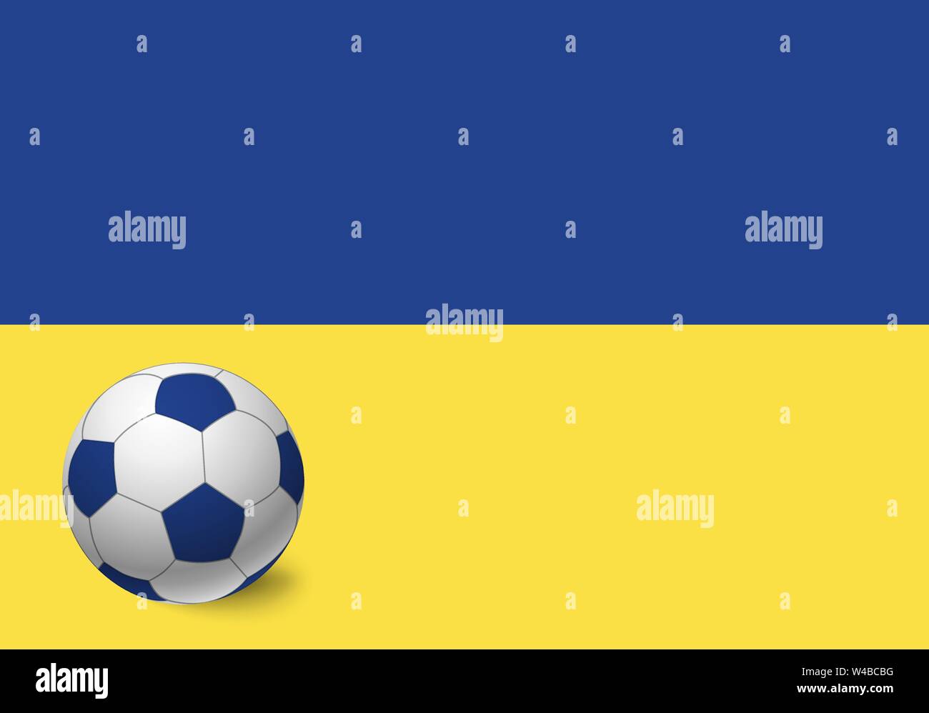 Ukraine flag and soccer ball. National football background. Soccer ball ...