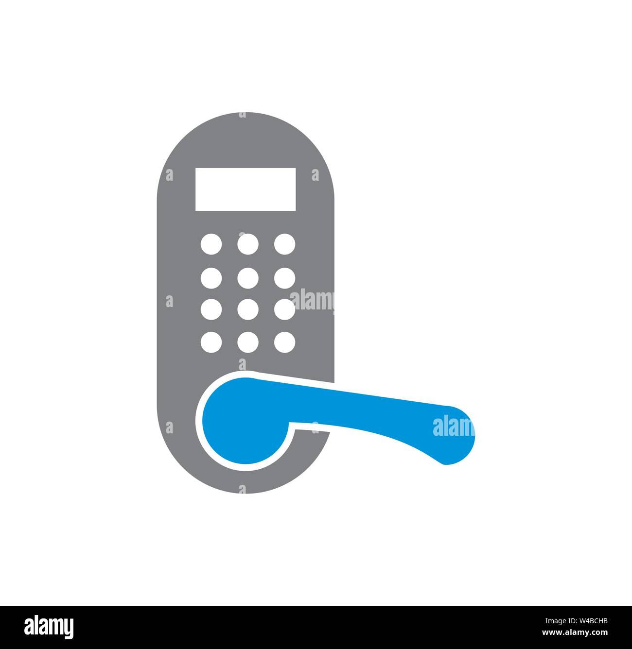 Smart lock icon on background for graphic and web design. Simple ...