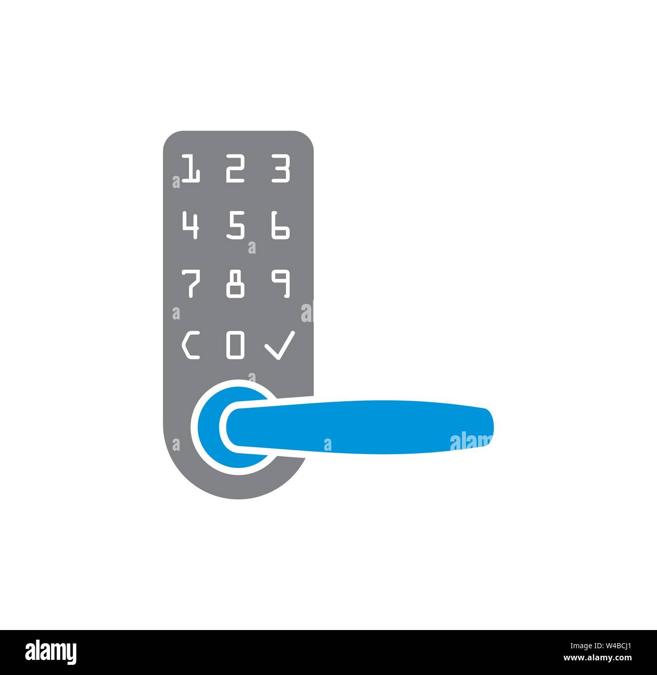 Smart lock icon on background for graphic and web design. Simple ...