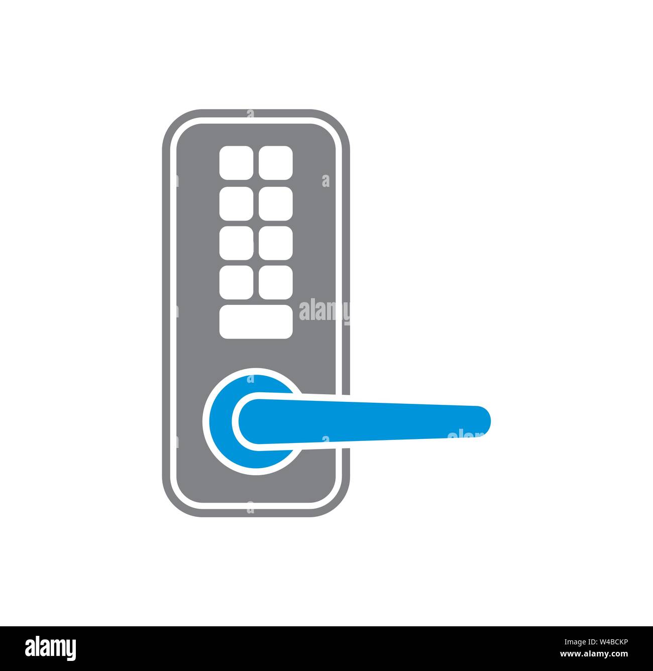 Smart lock icon on background for graphic and web design. Simple ...