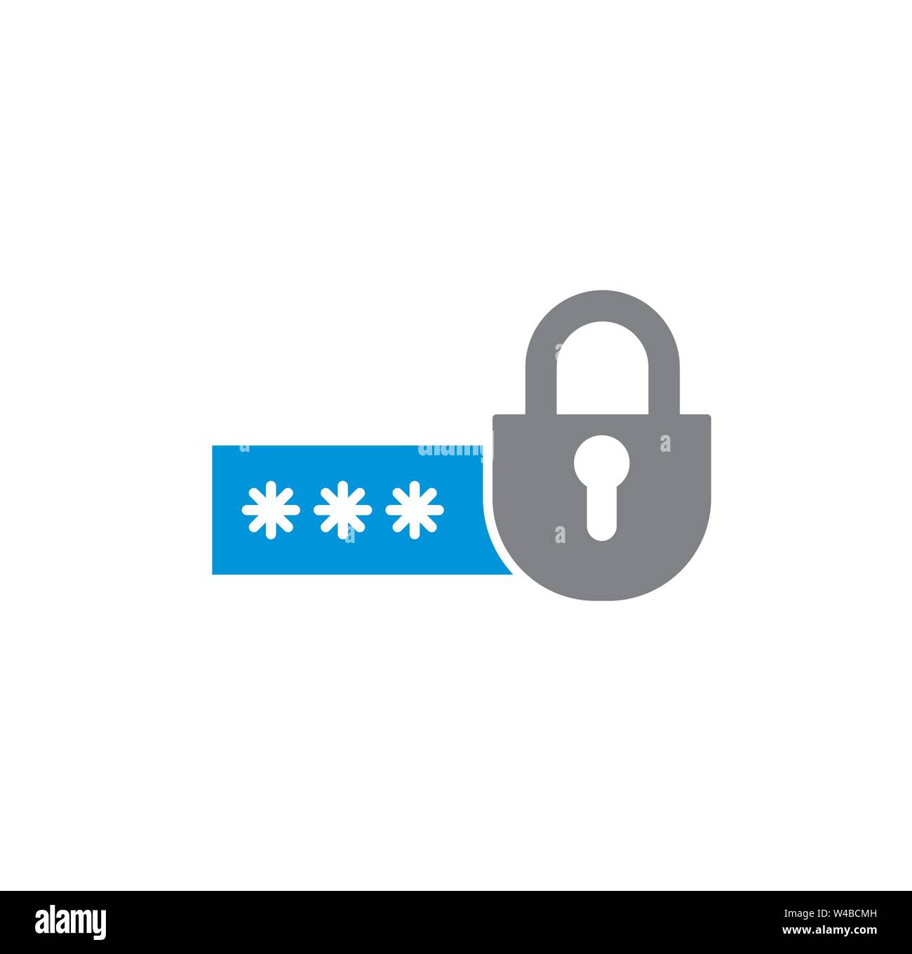 Smart lock icon on background for graphic and web design. Simple ...