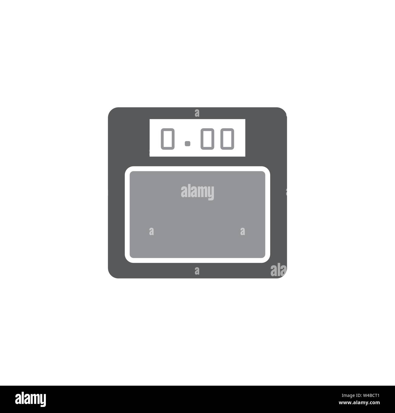 Scale icon on background for graphic and web design. Simple ...