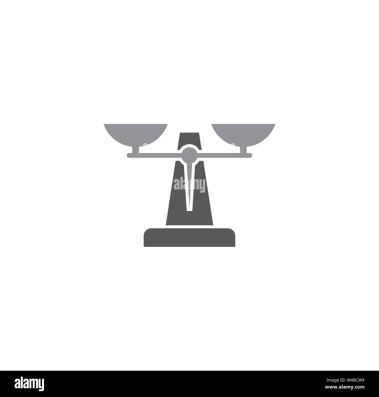 Scale icon on background for graphic and web design. Simple ...