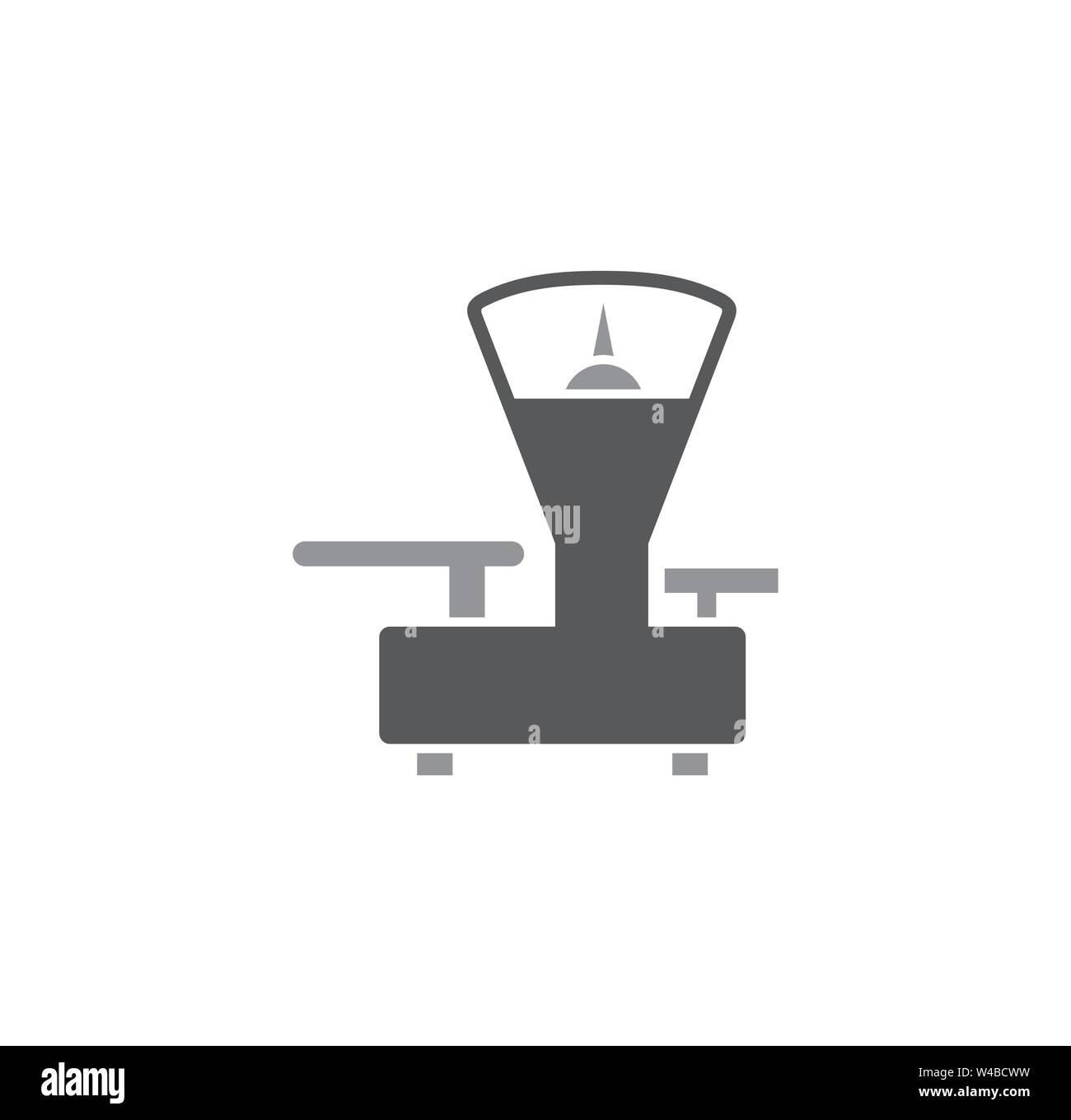 Scale icon on background for graphic and web design. Simple ...