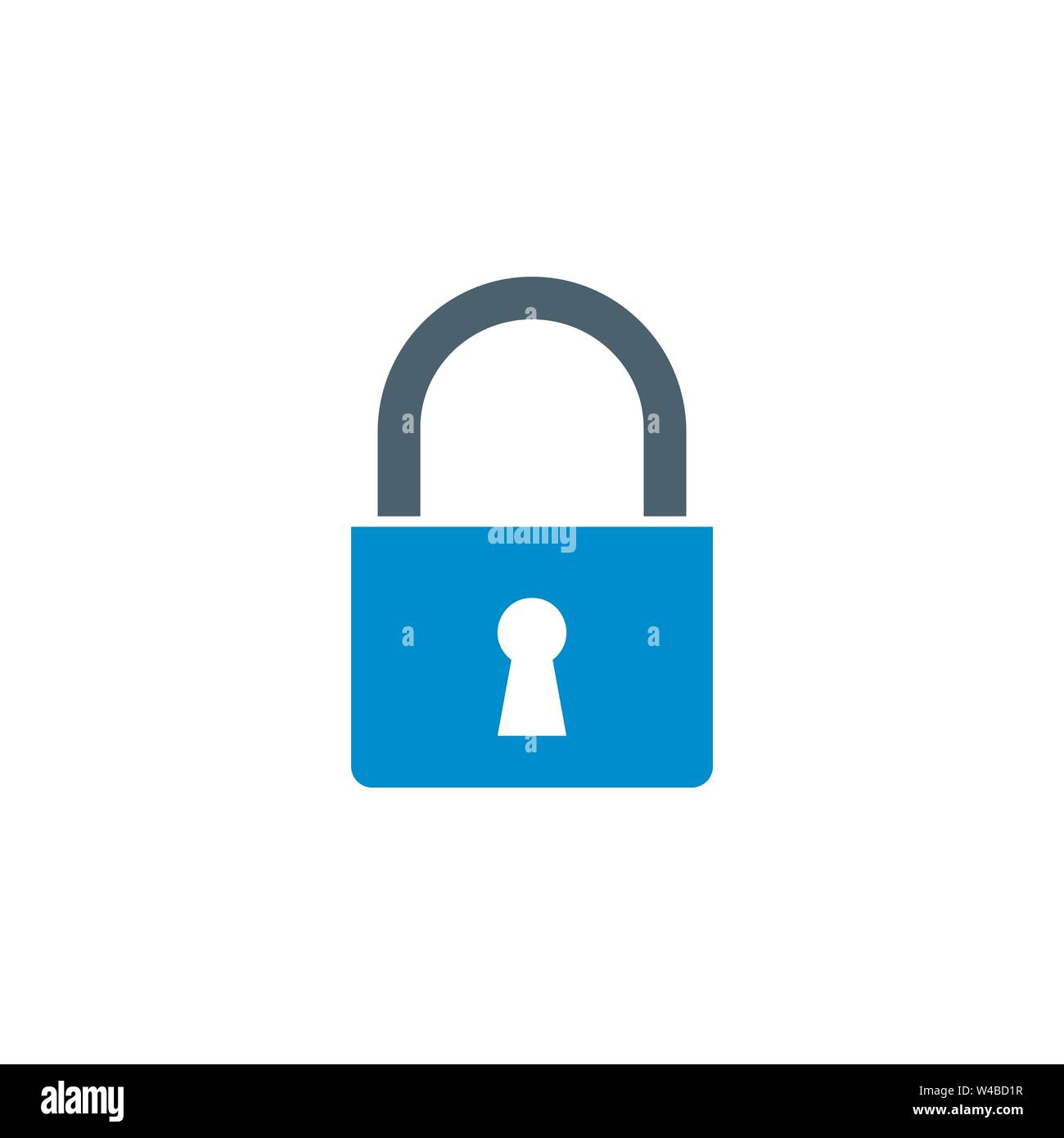 Business padlock glyph icon Cut Out Stock Images & Pictures - Alamy