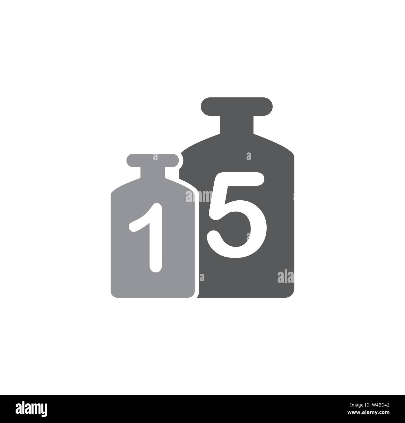 Scale icon on background for graphic and web design. Simple ...