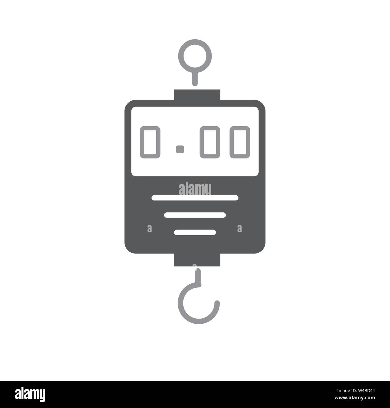 Scale icon on background for graphic and web design. Simple ...