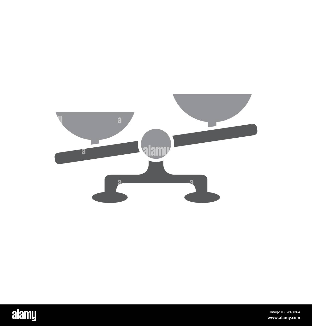 Scale icon on background for graphic and web design. Simple ...