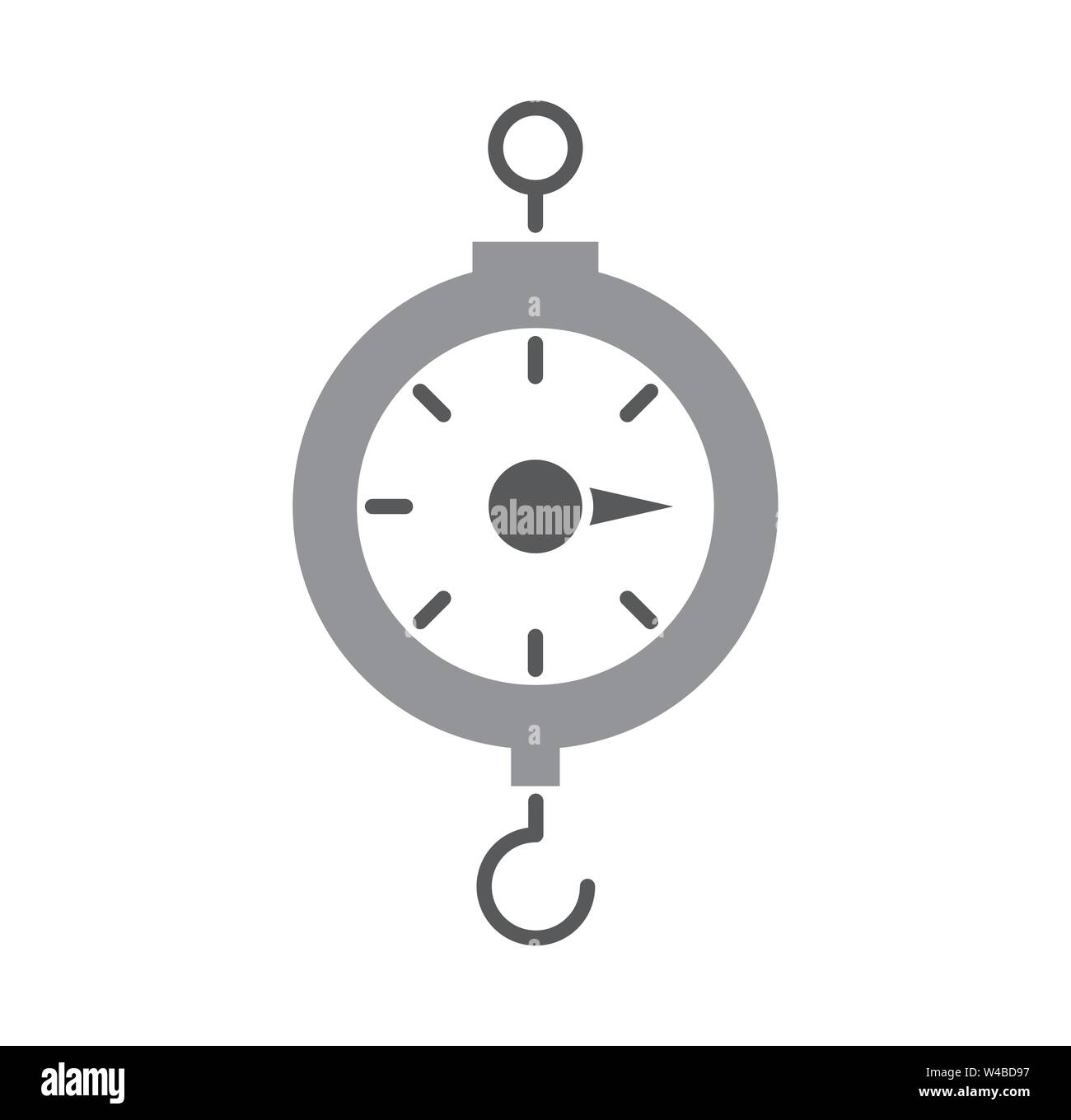 Scale icon on background for graphic and web design. Simple ...