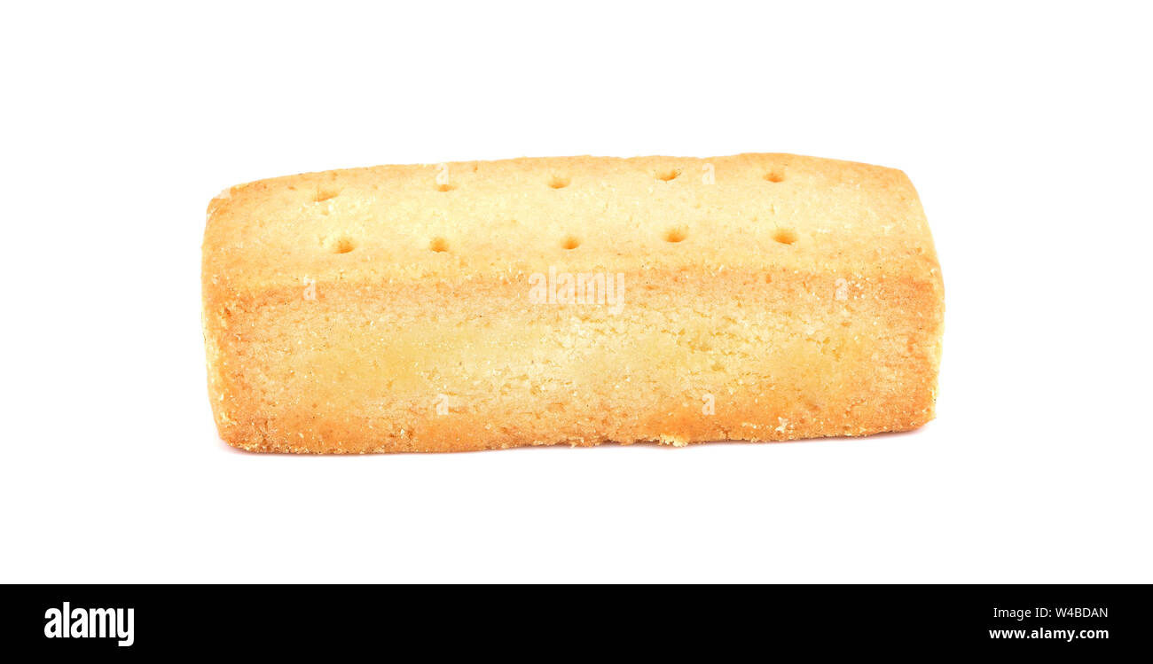 shortbread biscuit isolated on white Stock Photo - Alamy
