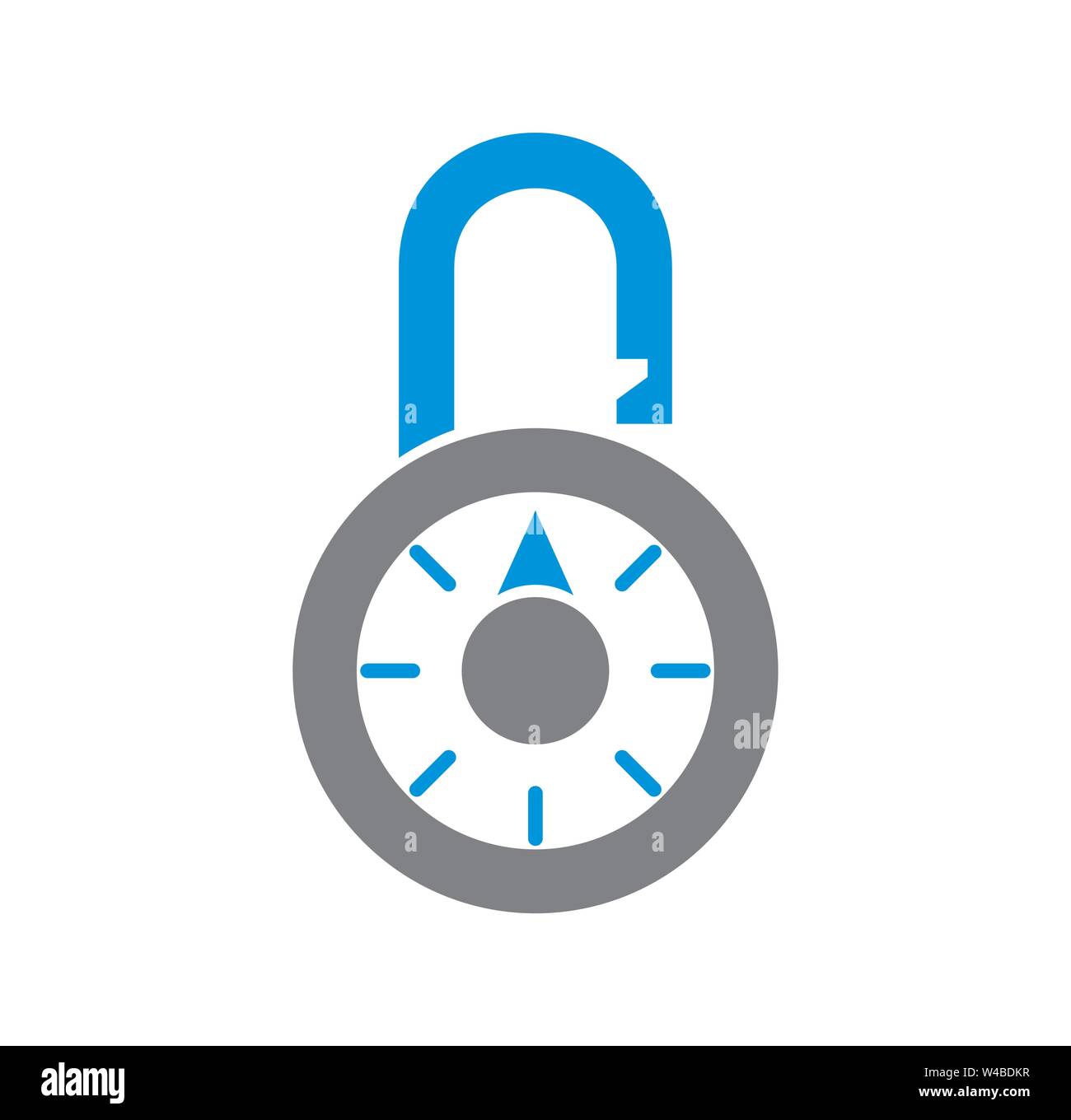 Smart lock icon on background for graphic and web design. Simple ...
