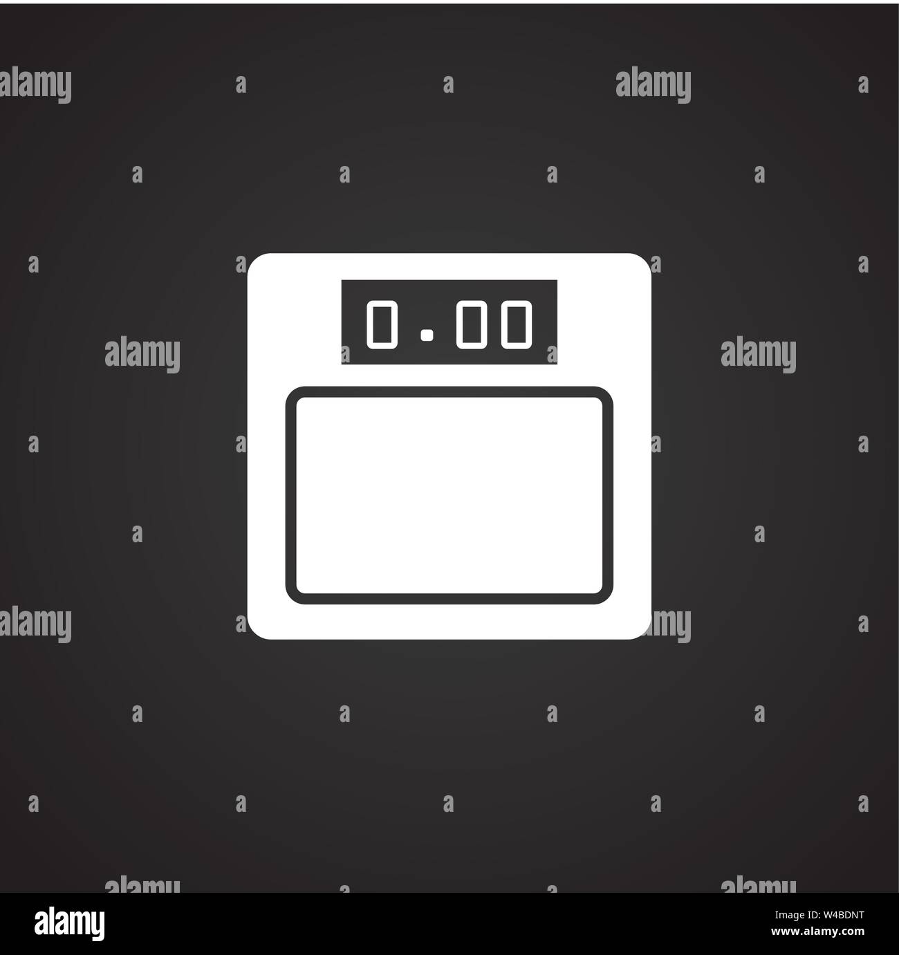 Scale icon on background for graphic and web design. Simple ...