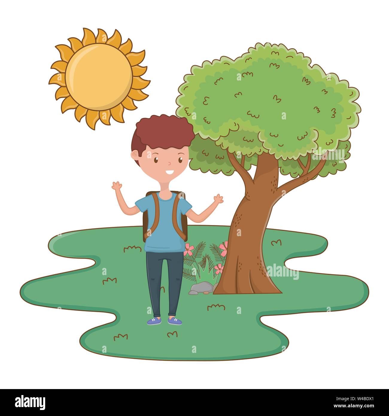 Teenager boy design, person portrait young youth student and teen theme ...