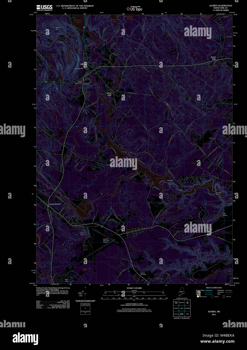 Maine USGS Historical Map Alfred 20110825 TM Inversion Restoration ...