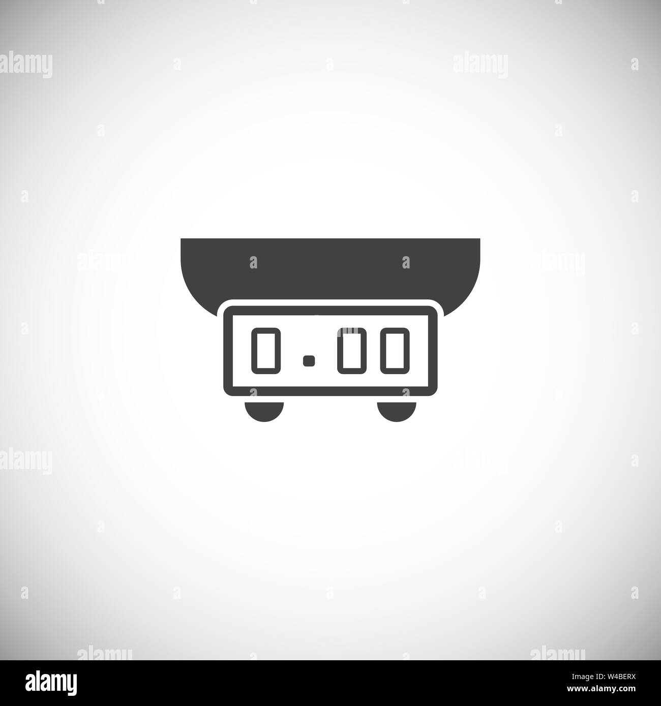 Scale icon on background for graphic and web design. Simple ...