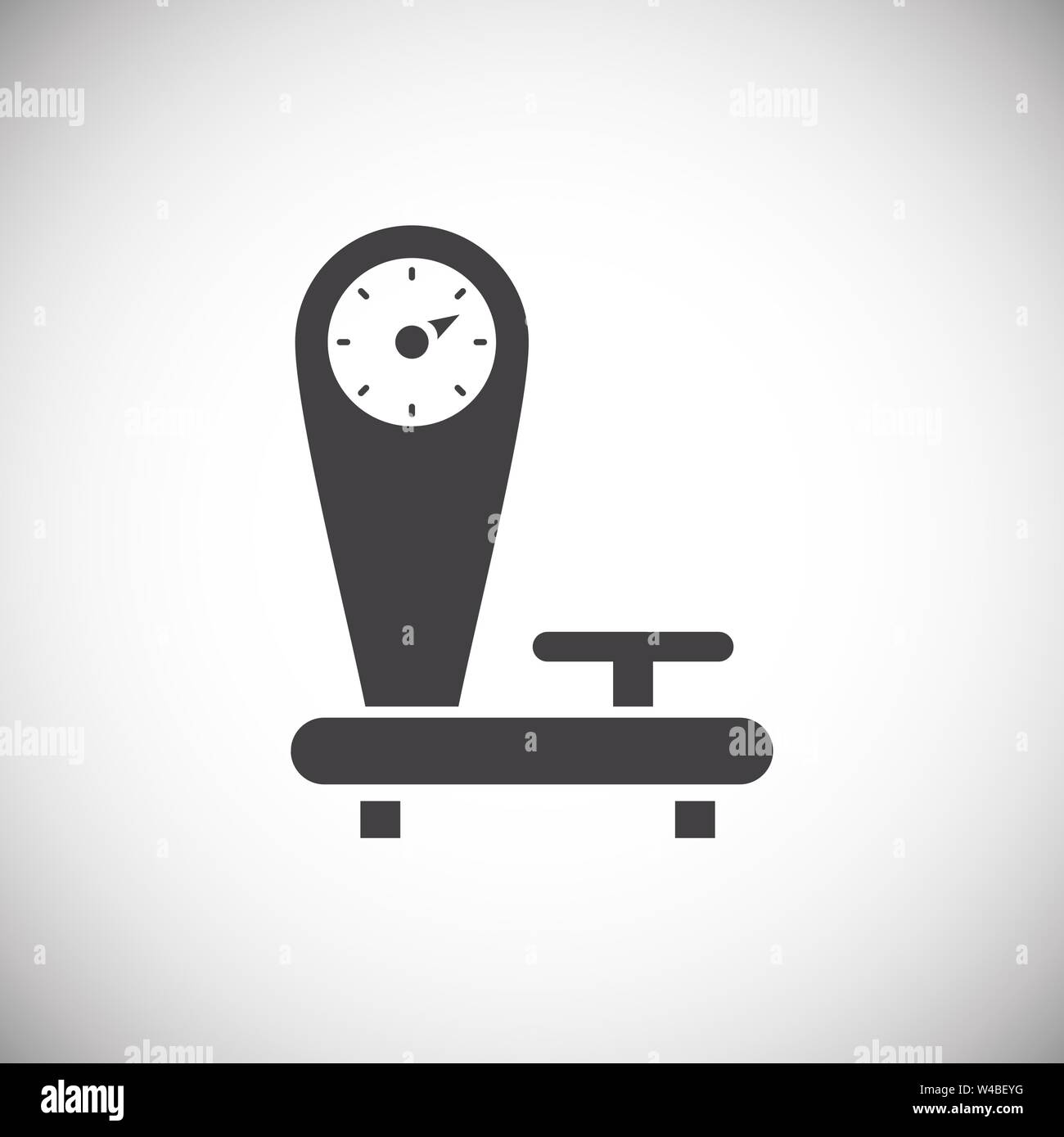 Scale icon on background for graphic and web design. Simple ...