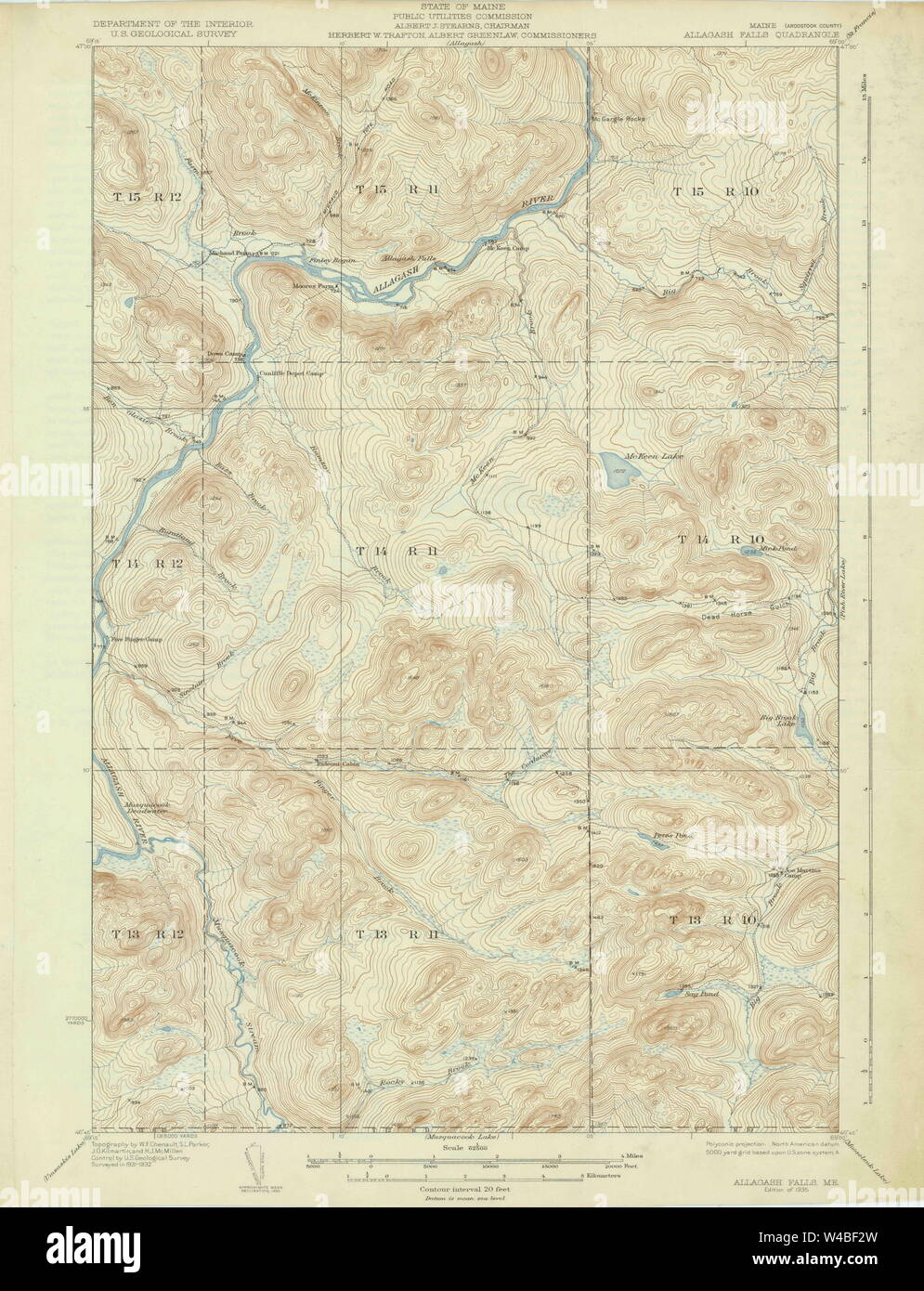 Allagash maine map hi-res stock photography and images - Alamy