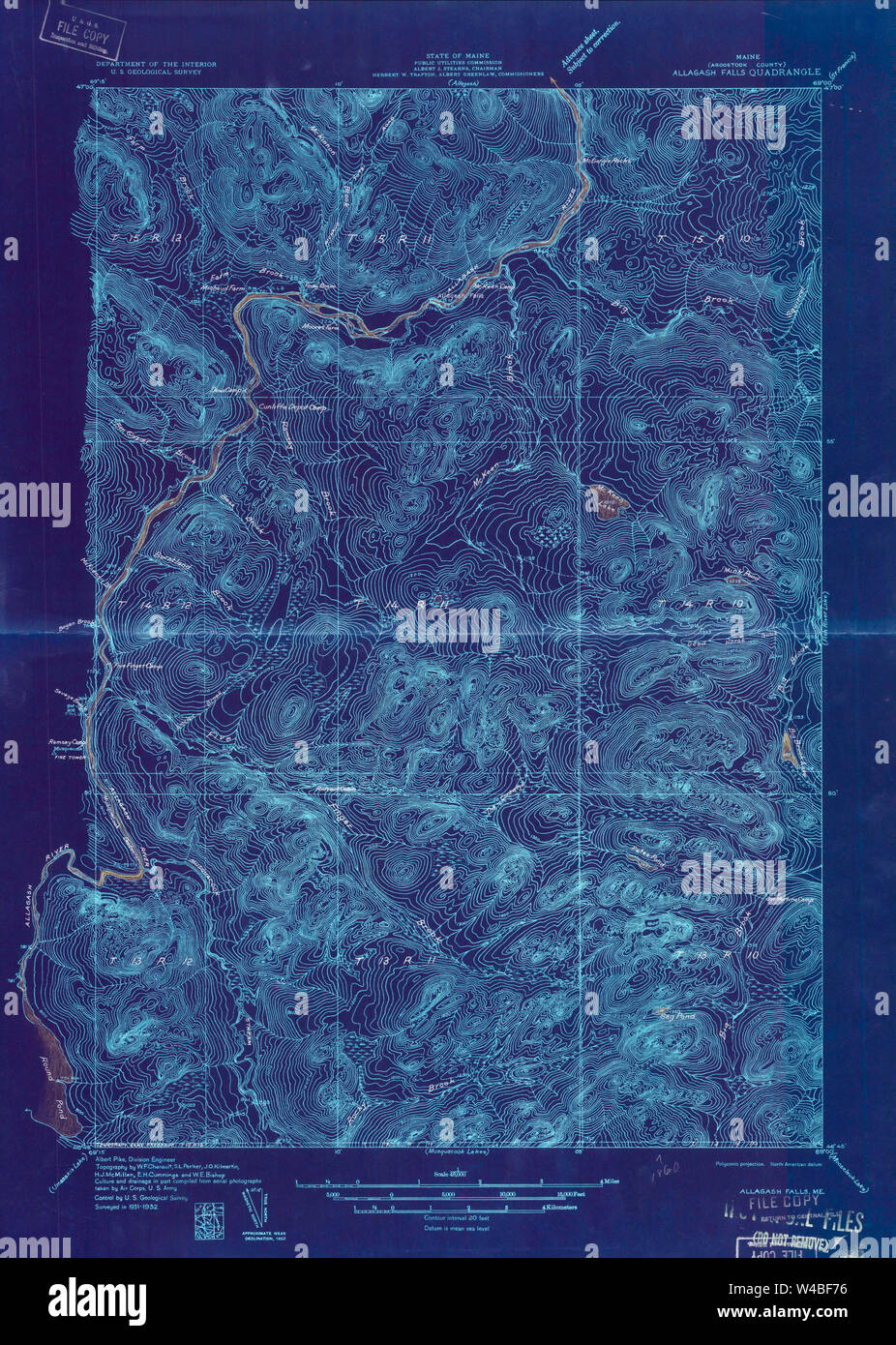 Allagash map hi-res stock photography and images - Alamy