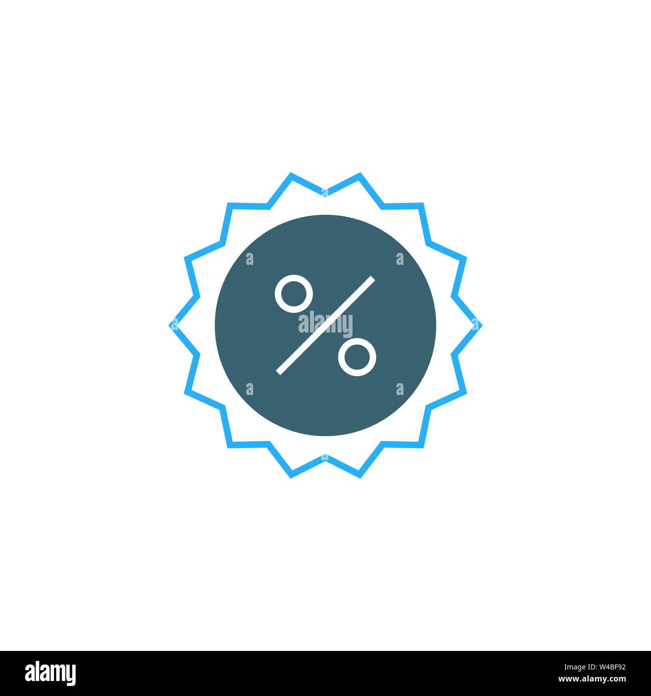 Percent Badge related vector glyph icon Stock Vector Image & Art - Alamy