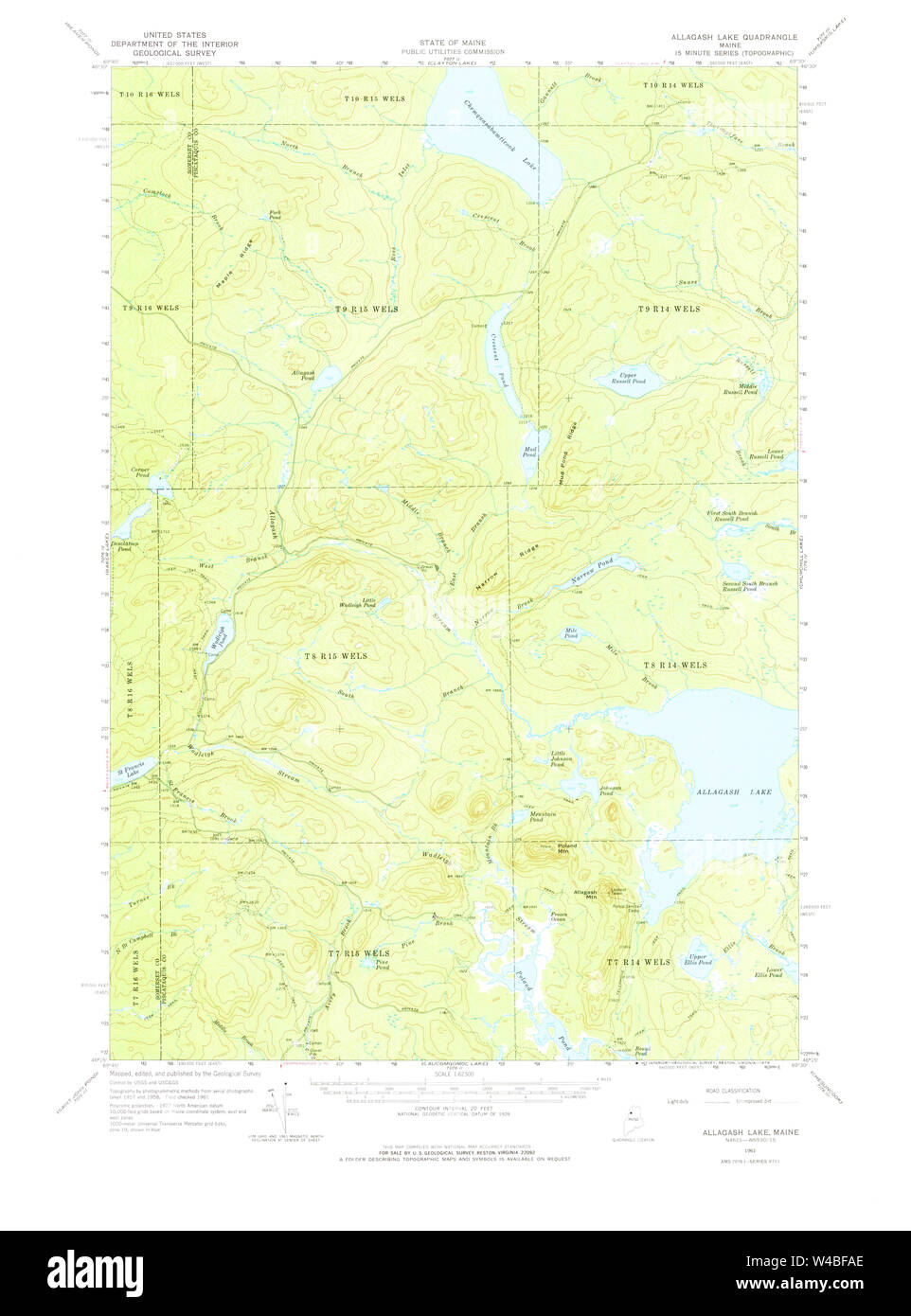 Map of allagash hi-res stock photography and images - Alamy