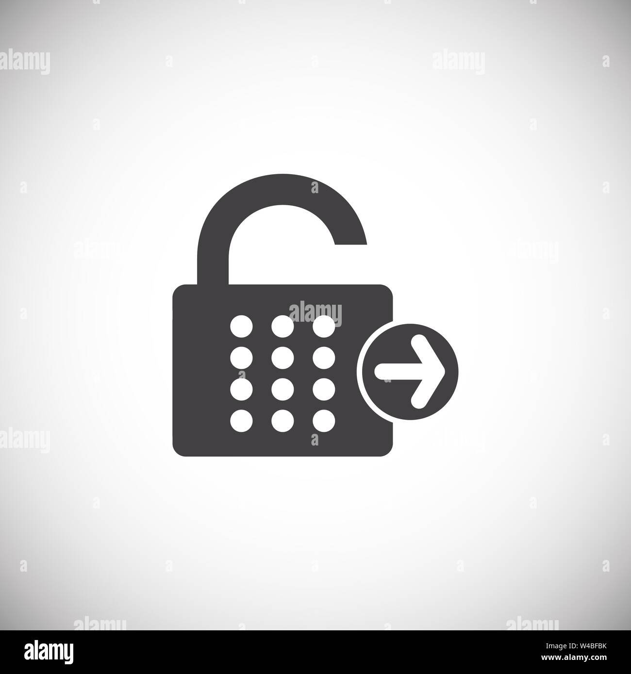 Smart lock icon on background for graphic and web design. Simple ...