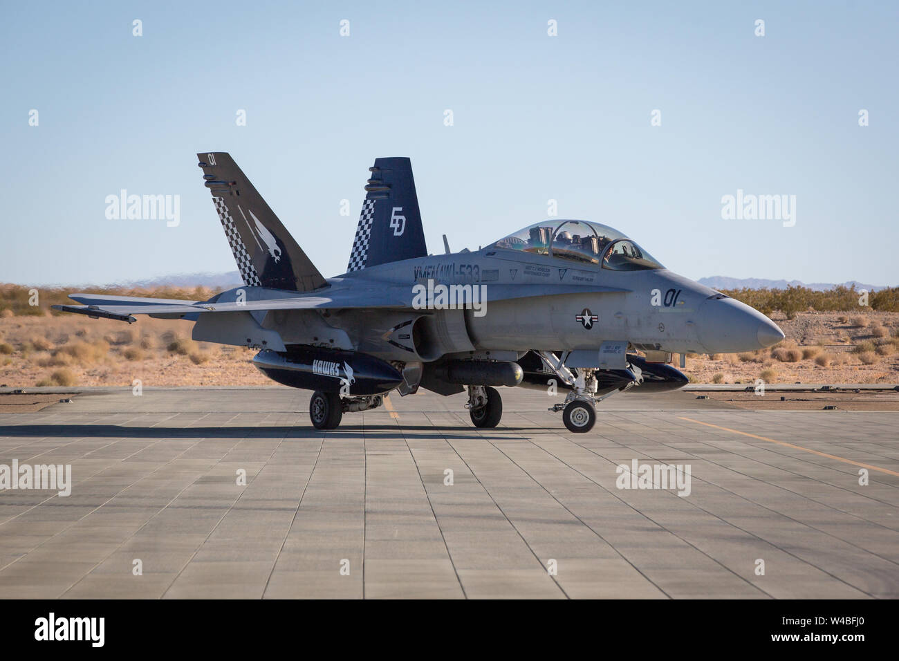 A U.S. Marine Corps F/A-18D Hornet assigned to Marine All-Weather ...