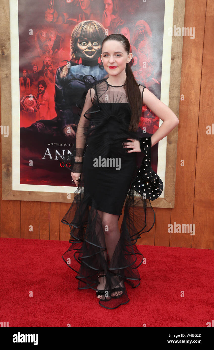 Premiere Of Warner Bros' "Annabelle Comes Home" Featuring: Mckenna ...