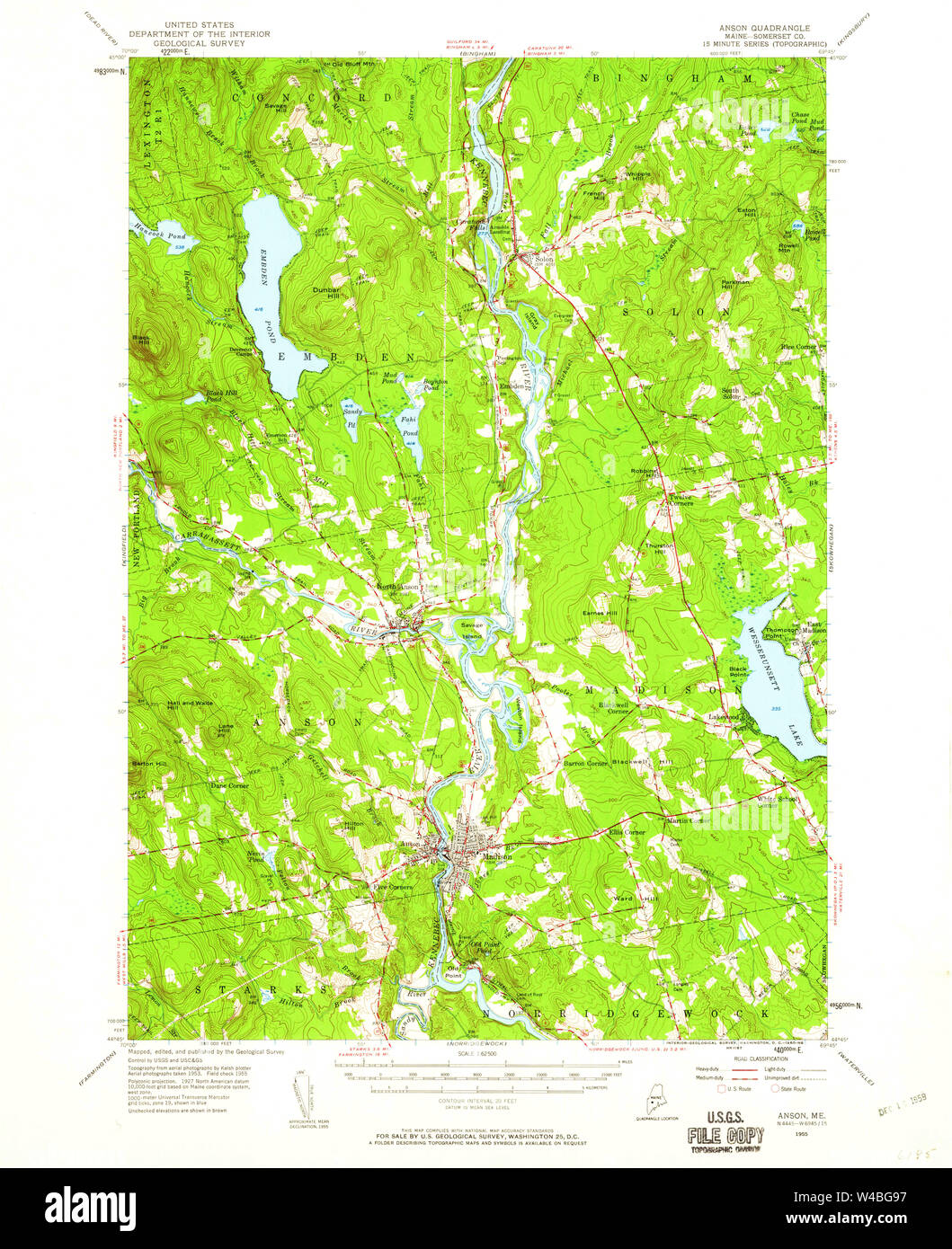 Anson map hi-res stock photography and images - Alamy