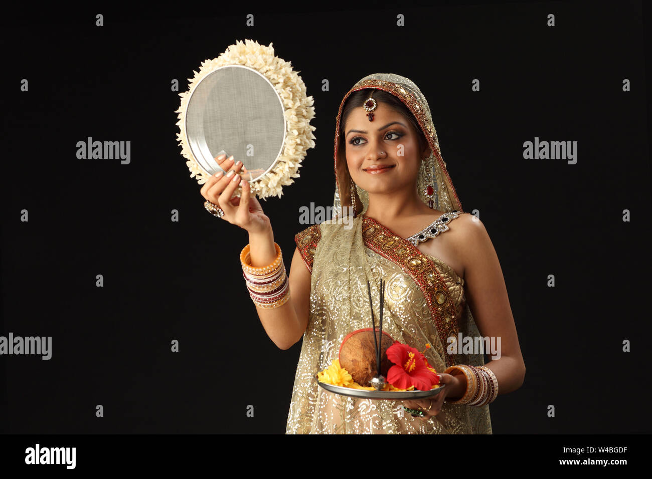 Karwa pooja hi-res stock photography and images - Alamy