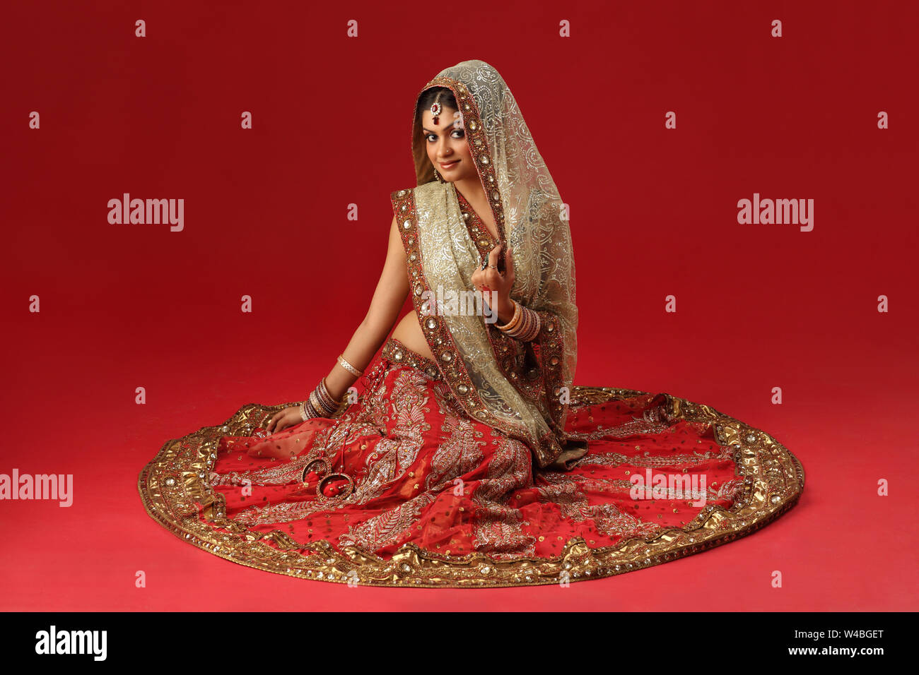 Indian Bride Sitting High Resolution Stock Photography and Images - Alamy