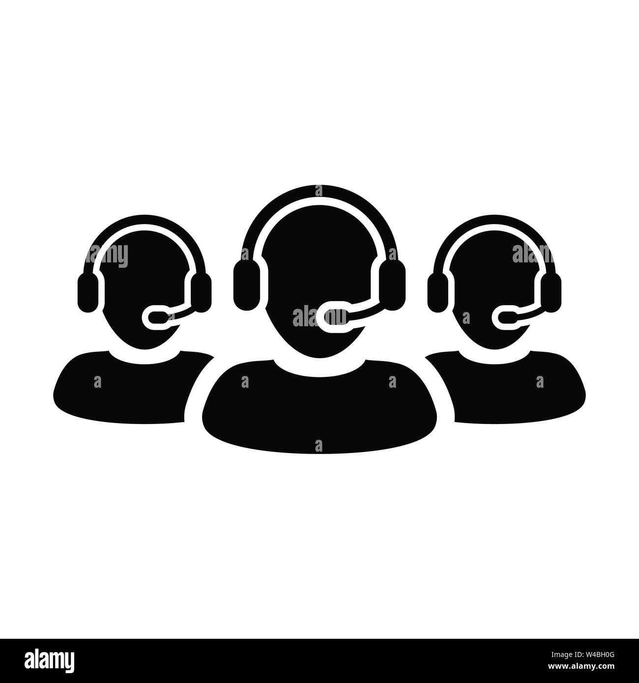 Contact icon vector male business support customer service person ...