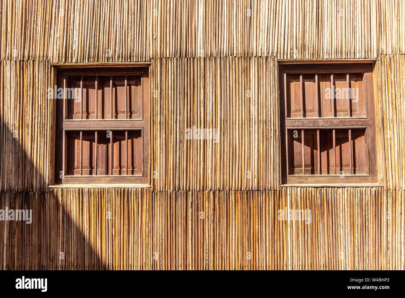 The building of the reed in the old style Stock Photo - Alamy