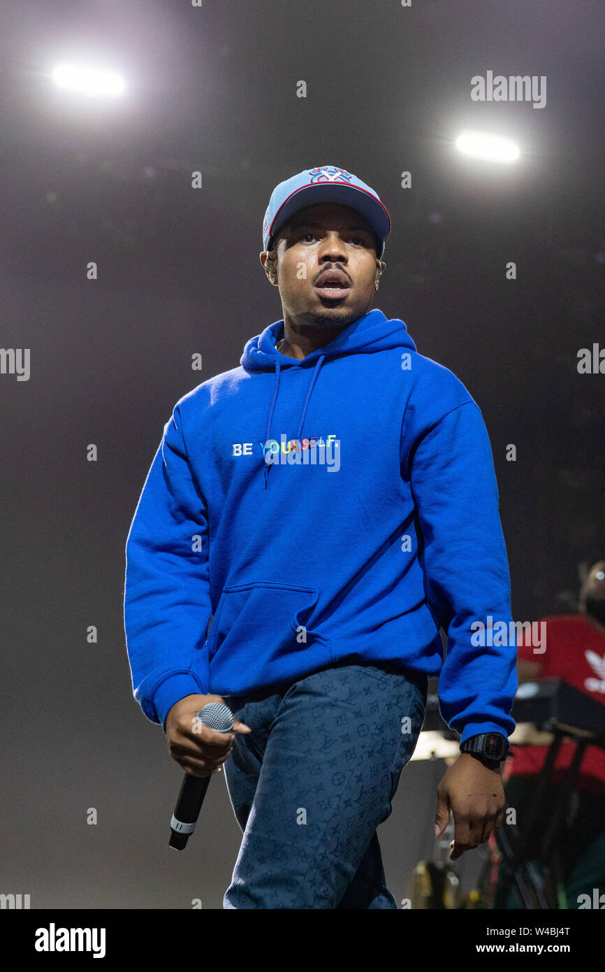 July 21, 2019 - Chicago, Illinois, U.S - Rapper TAYLOR BENNETT during ...