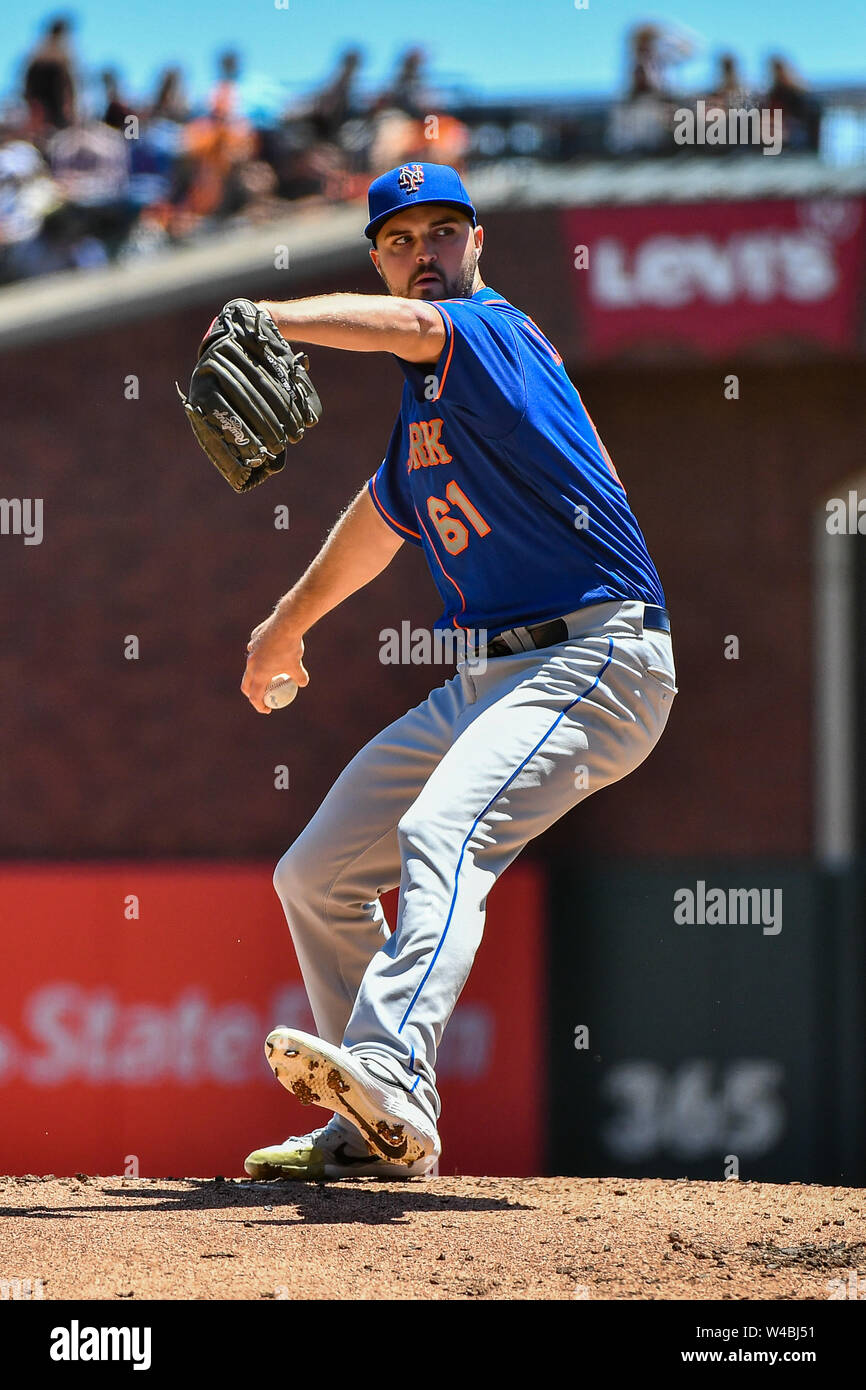 San Francisco, CA. 20th July, 2019. New York Mets starting pitcher ...