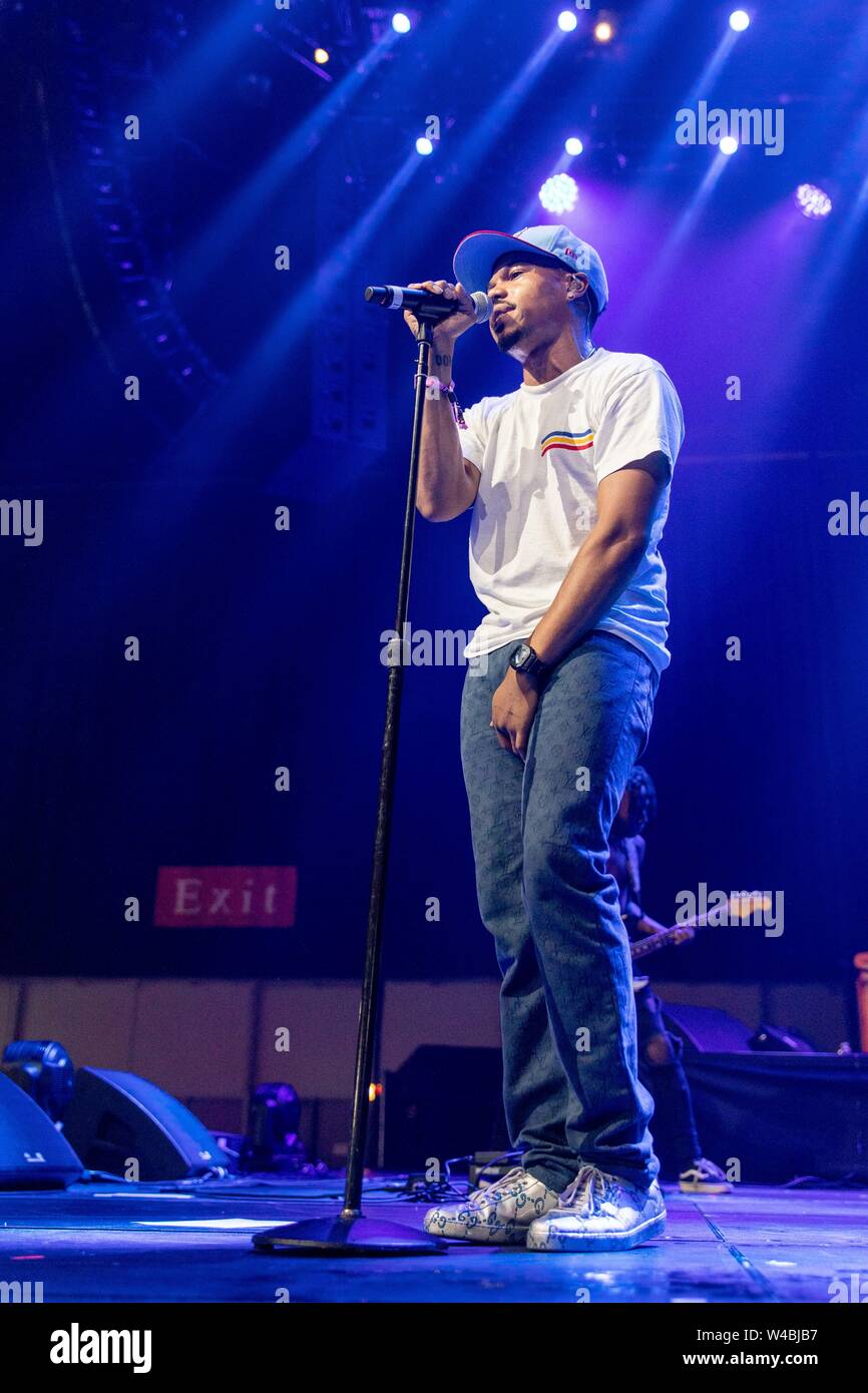 July 21, 2019 - Chicago, Illinois, U.S - Rapper TAYLOR BENNETT during ...