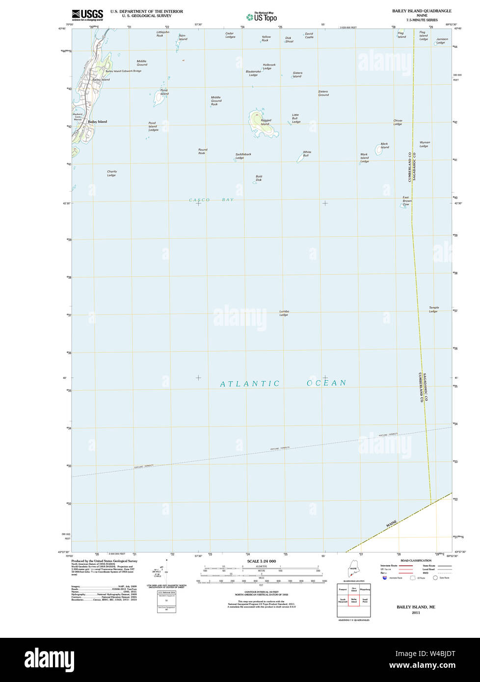 Bailey island maine Cut Out Stock Images & Pictures - Alamy