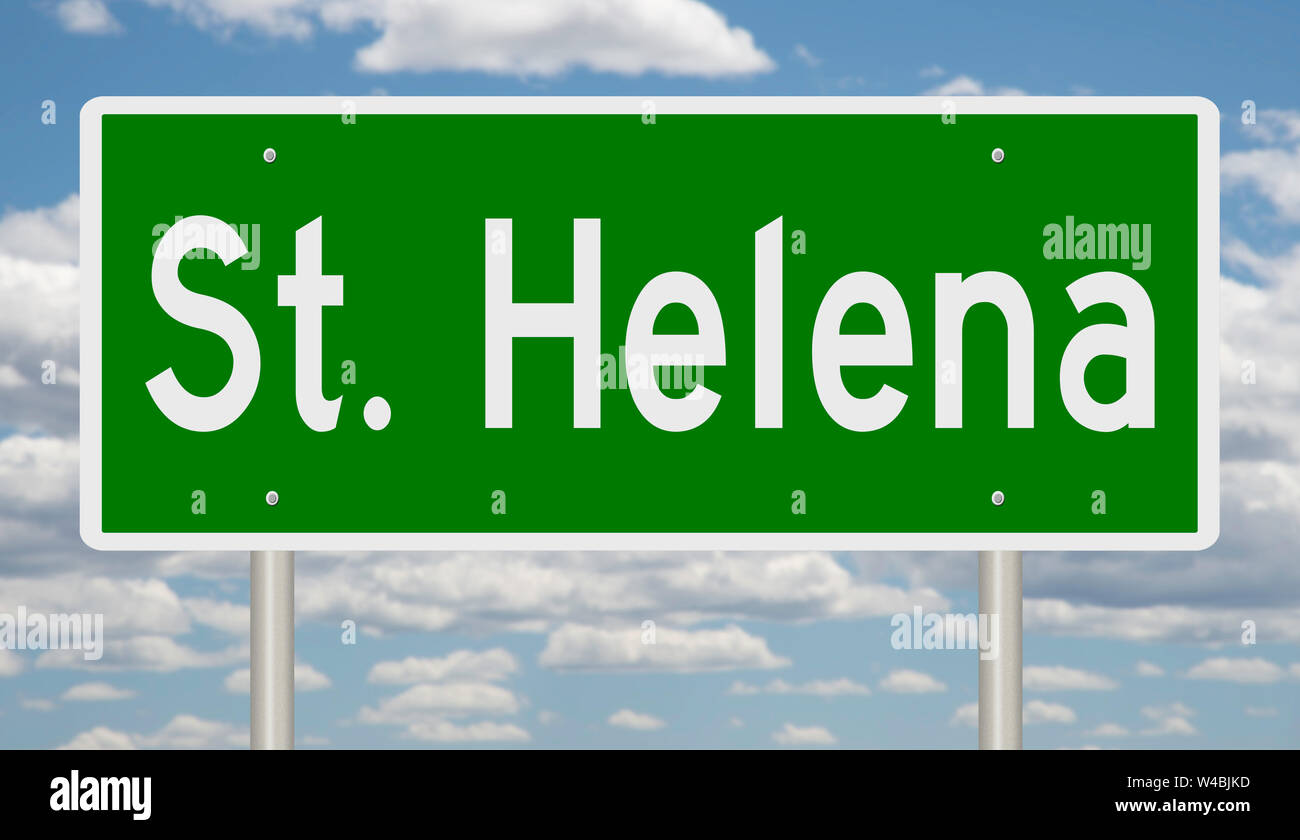 Saint helena road sign hi-res stock photography and images - Alamy