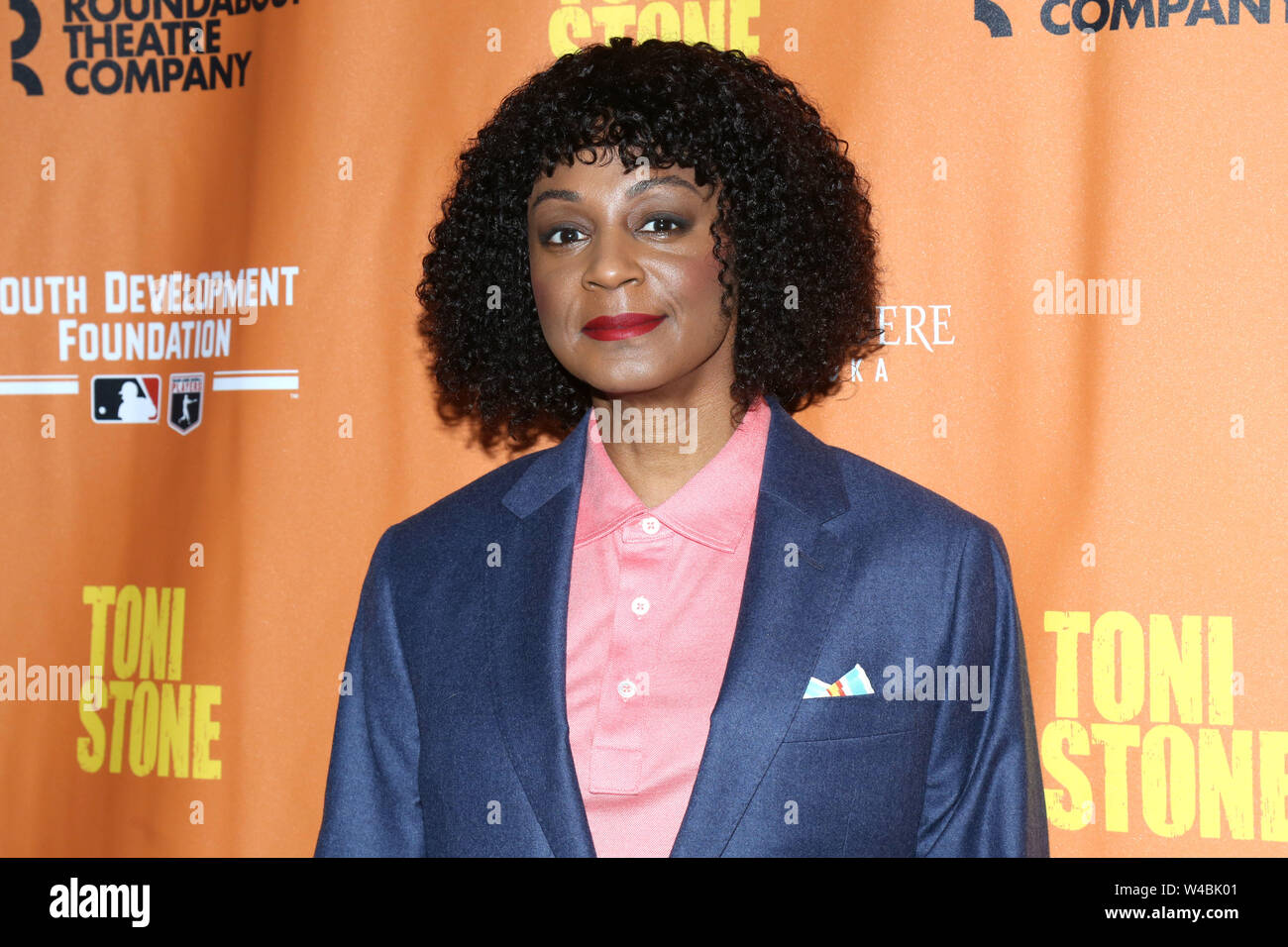 Opening night party for the play Toni Stone at the Laura Pels Theatre ...