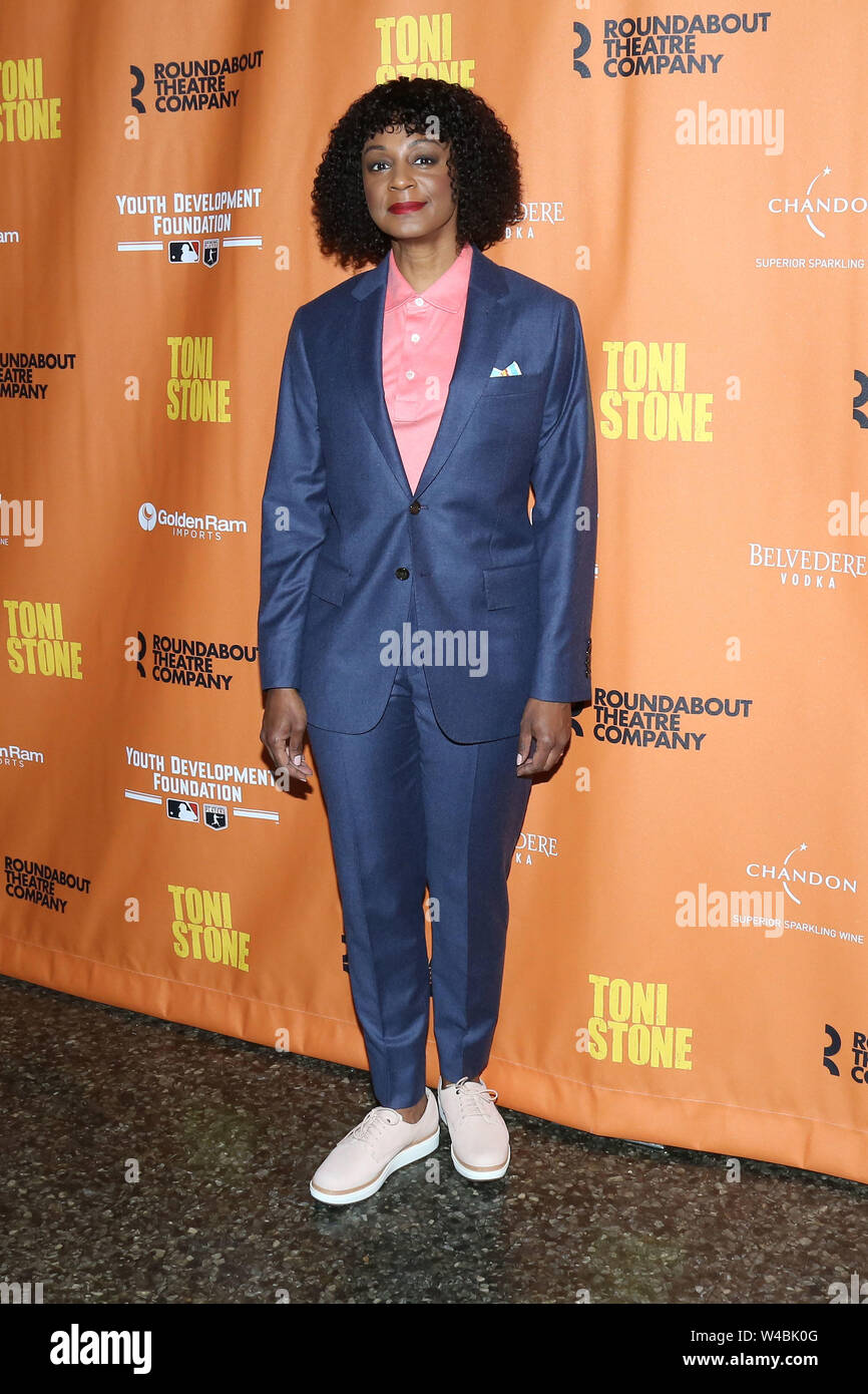 Opening night party for the play Toni Stone at the Laura Pels Theatre ...