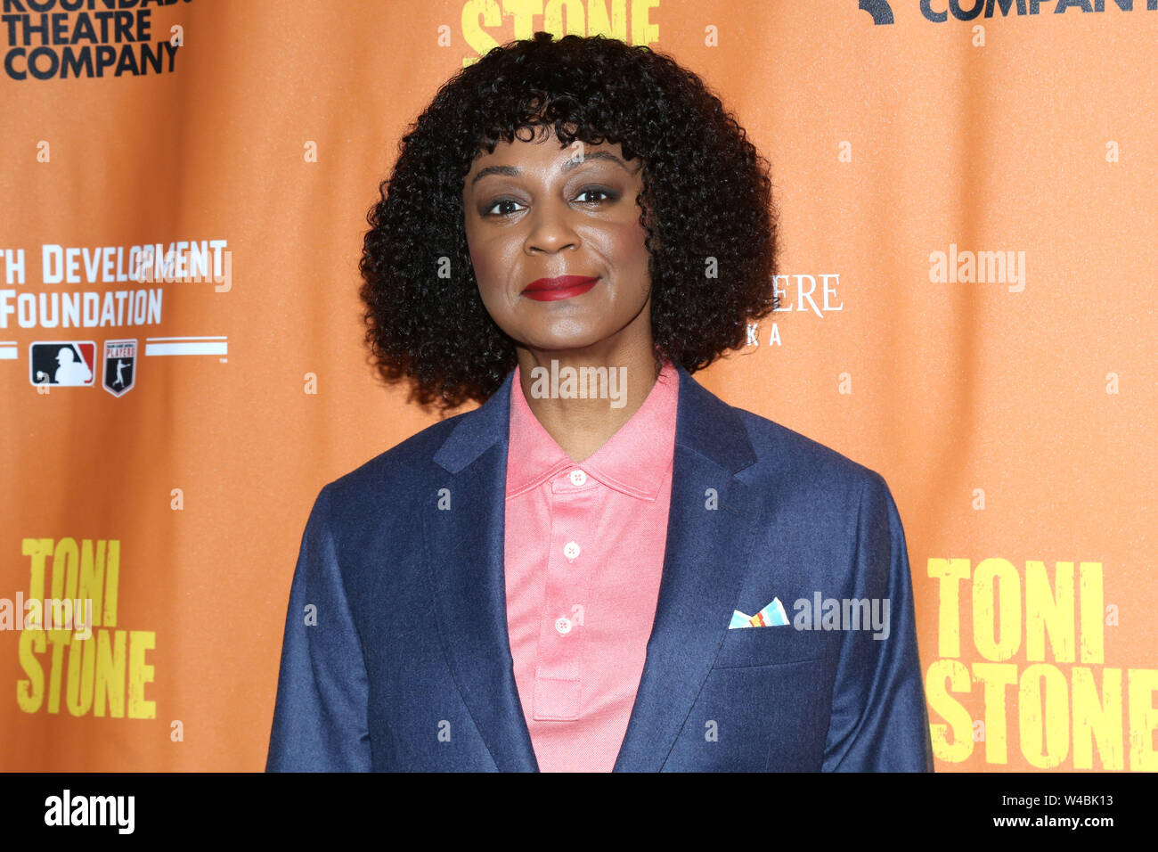 Opening night party for the play Toni Stone at the Laura Pels Theatre ...