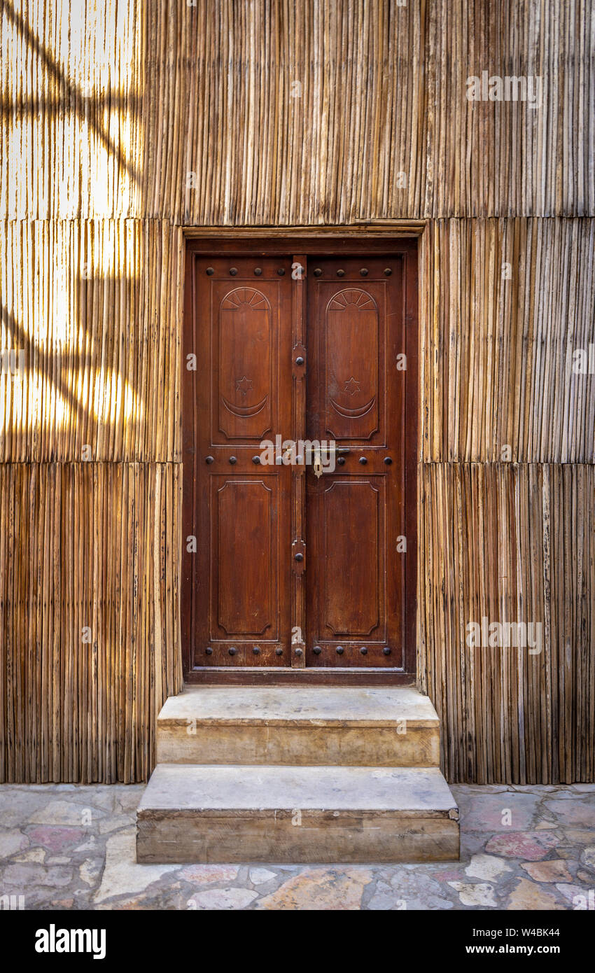 The building of the reed in the old style Stock Photo - Alamy