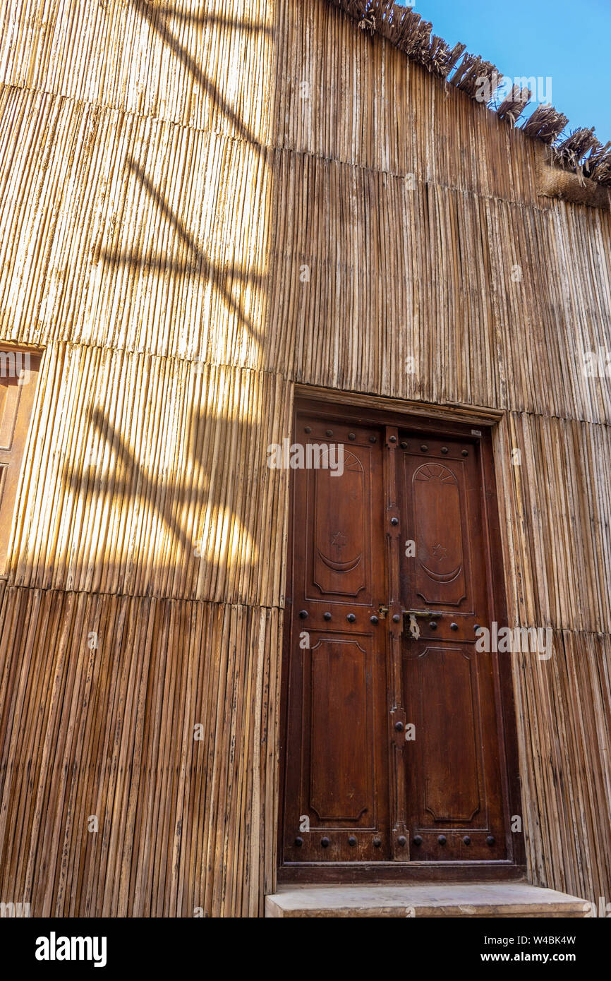 The building of the reed in the old style Stock Photo - Alamy