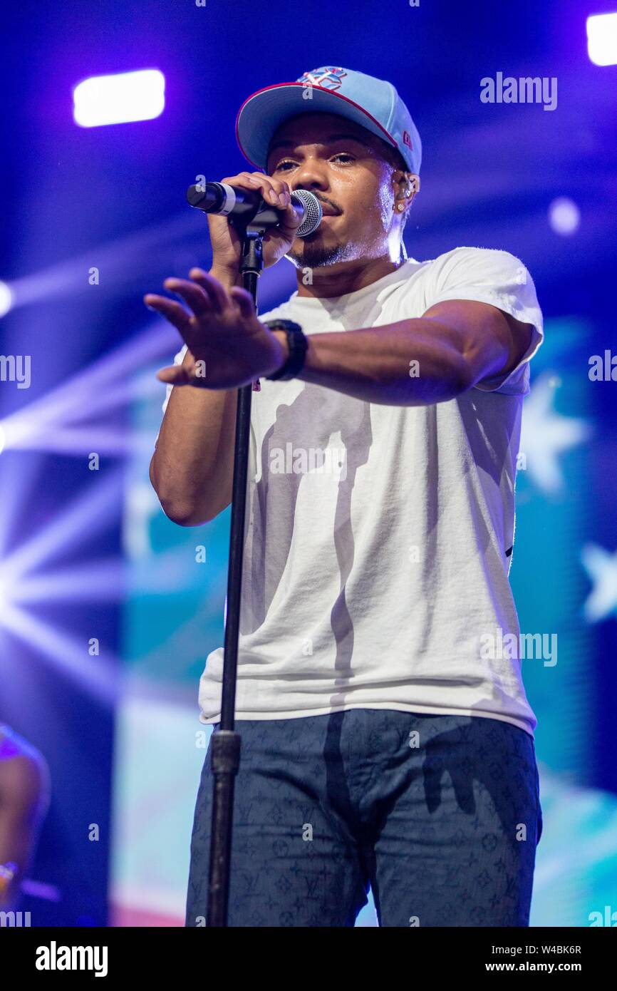 July 21, 2019 - Chicago, Illinois, U.S - Rapper TAYLOR BENNETT during ...