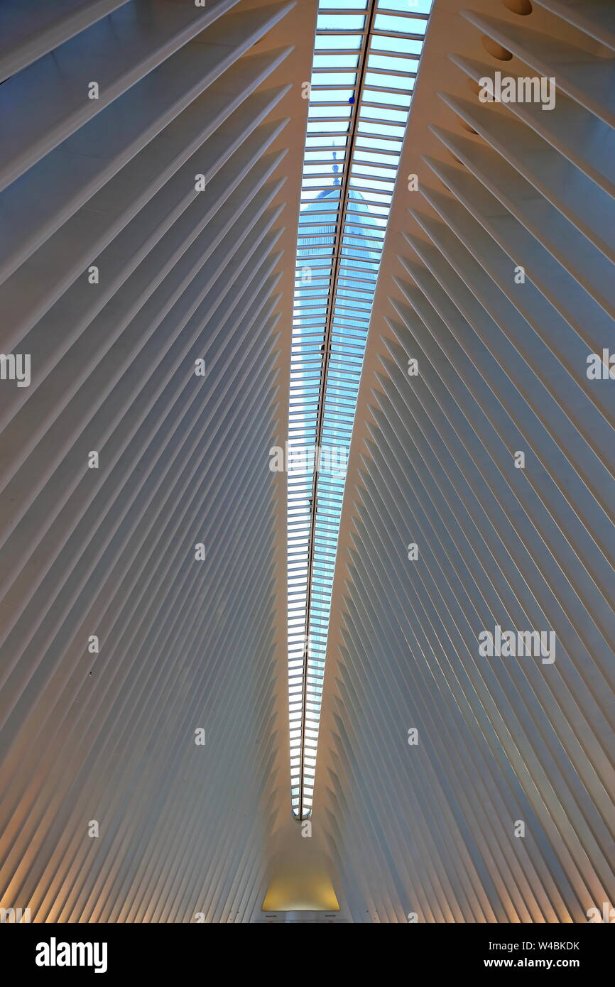 Oculus subway station and World trade center area in NYC USA Stock ...