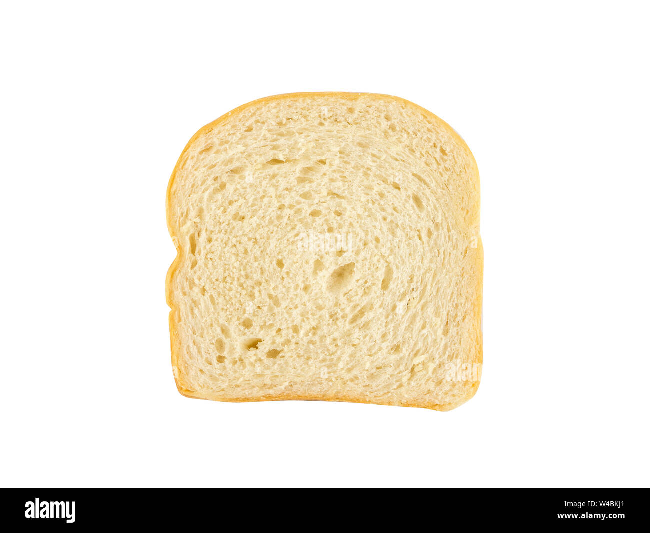 Square Plain bread on white background, top view Stock Photo - Alamy