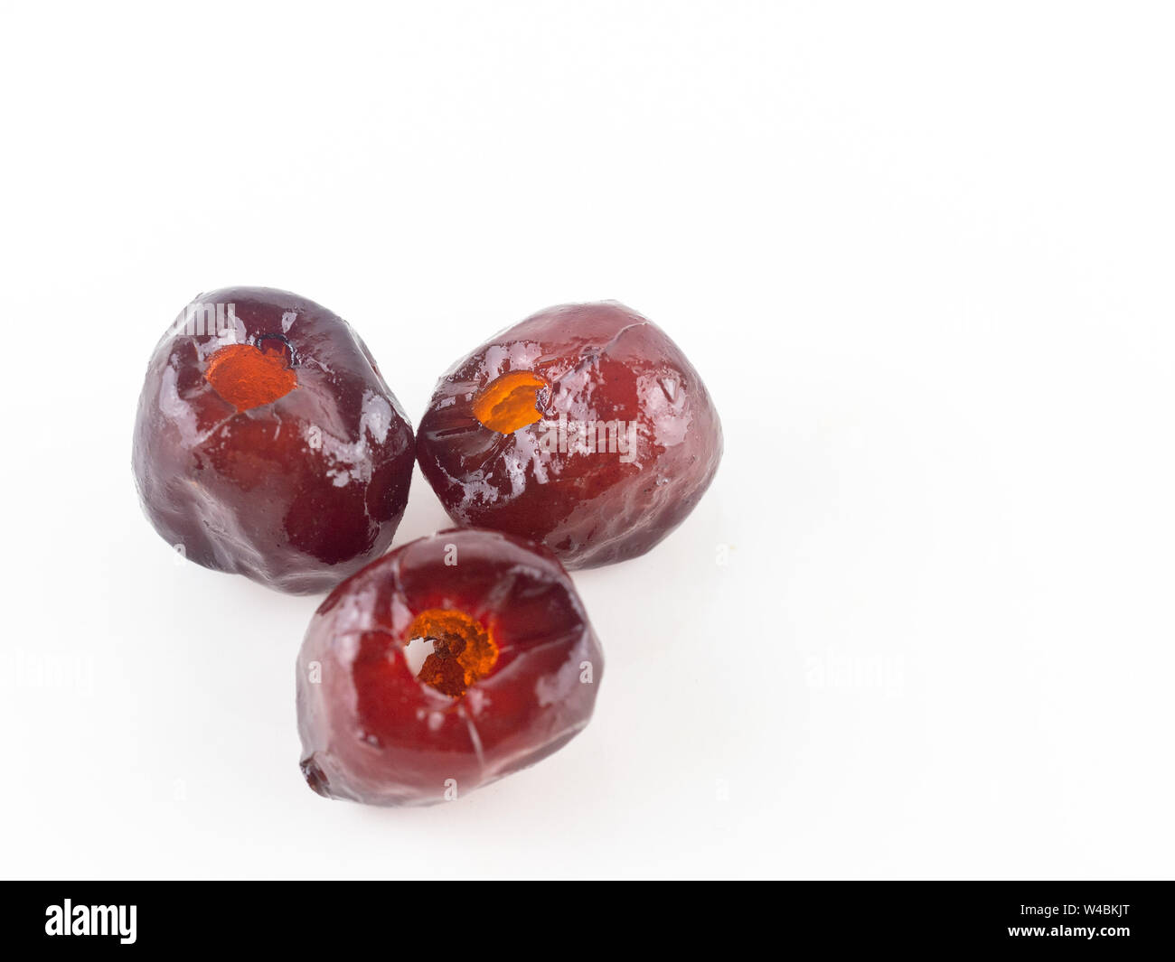 Jujube welding fruit on white background, Chinese date, monkey apple ...