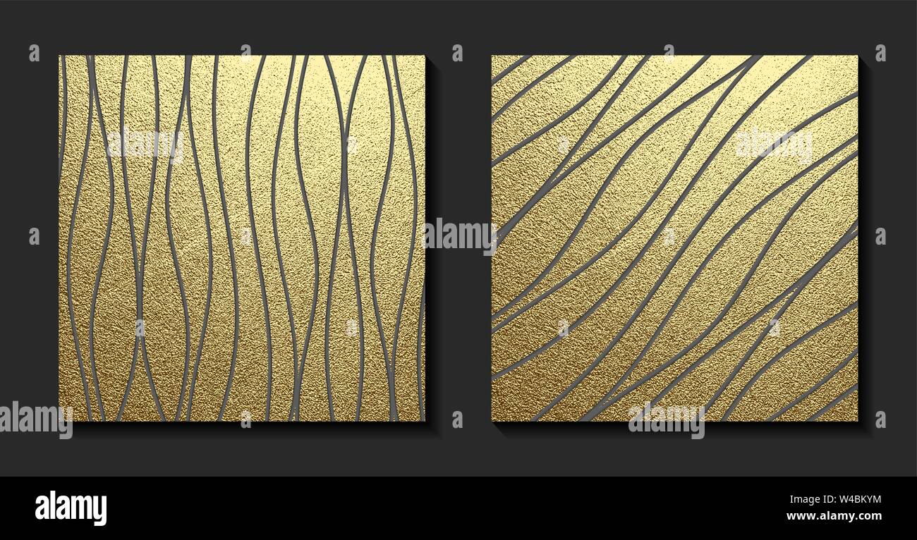 Golden glossy texture. Metal pattern. Abstract gold background Stock ...